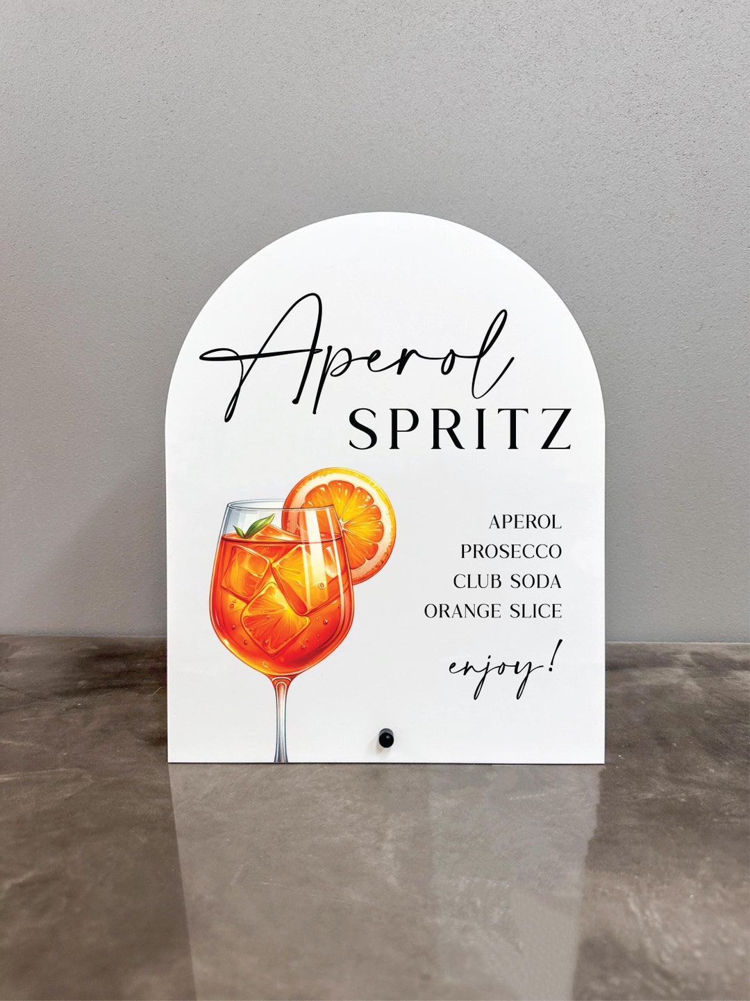 Aperol Spritz Acrylic Sign, Aperol Spritz Sign, Aperol Spritz Bridal ...
