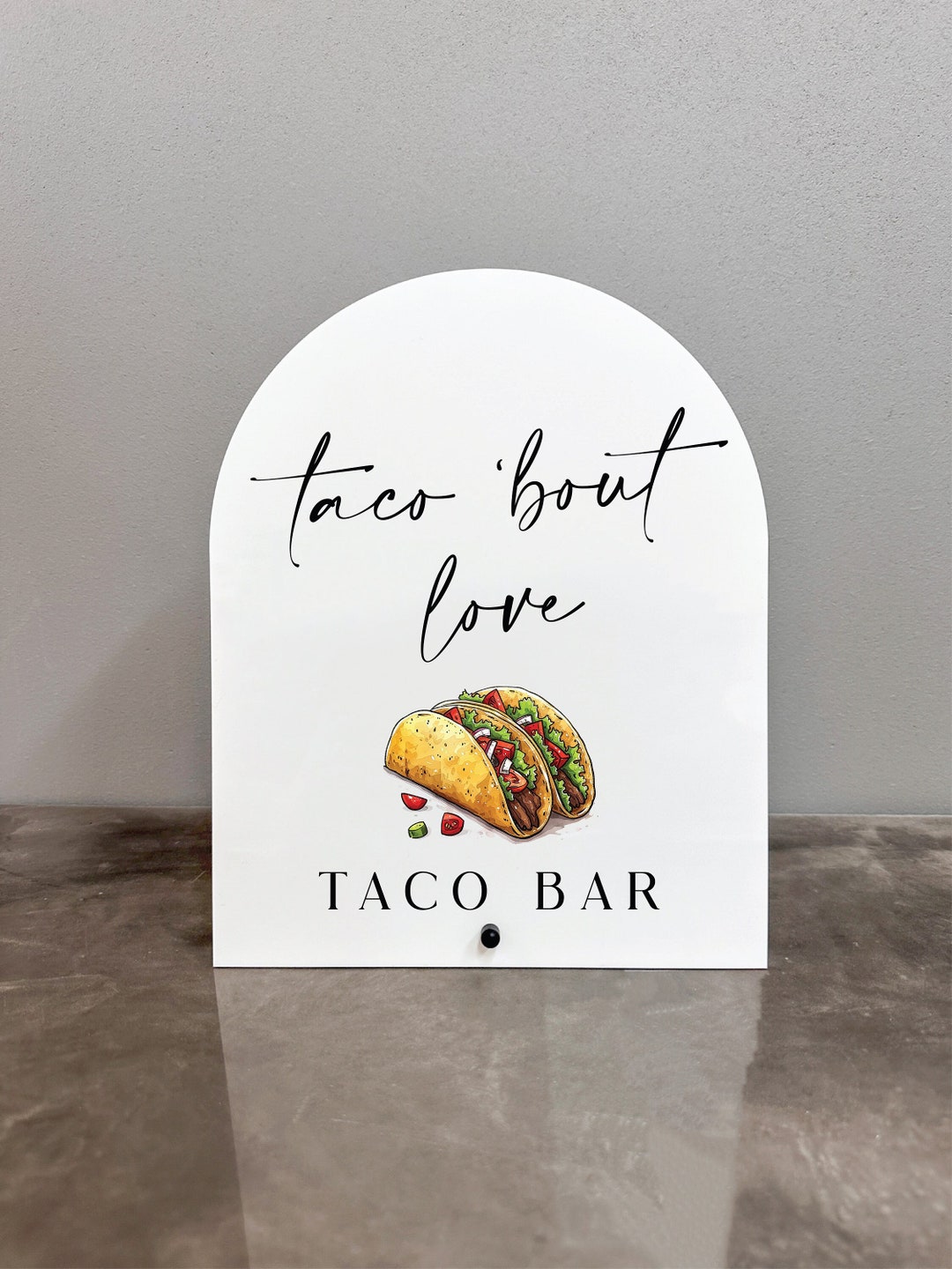 Taco 'bout Love Acrylic Sign, Taco Bar Acrylic Sign, Taco 'bout Love ...