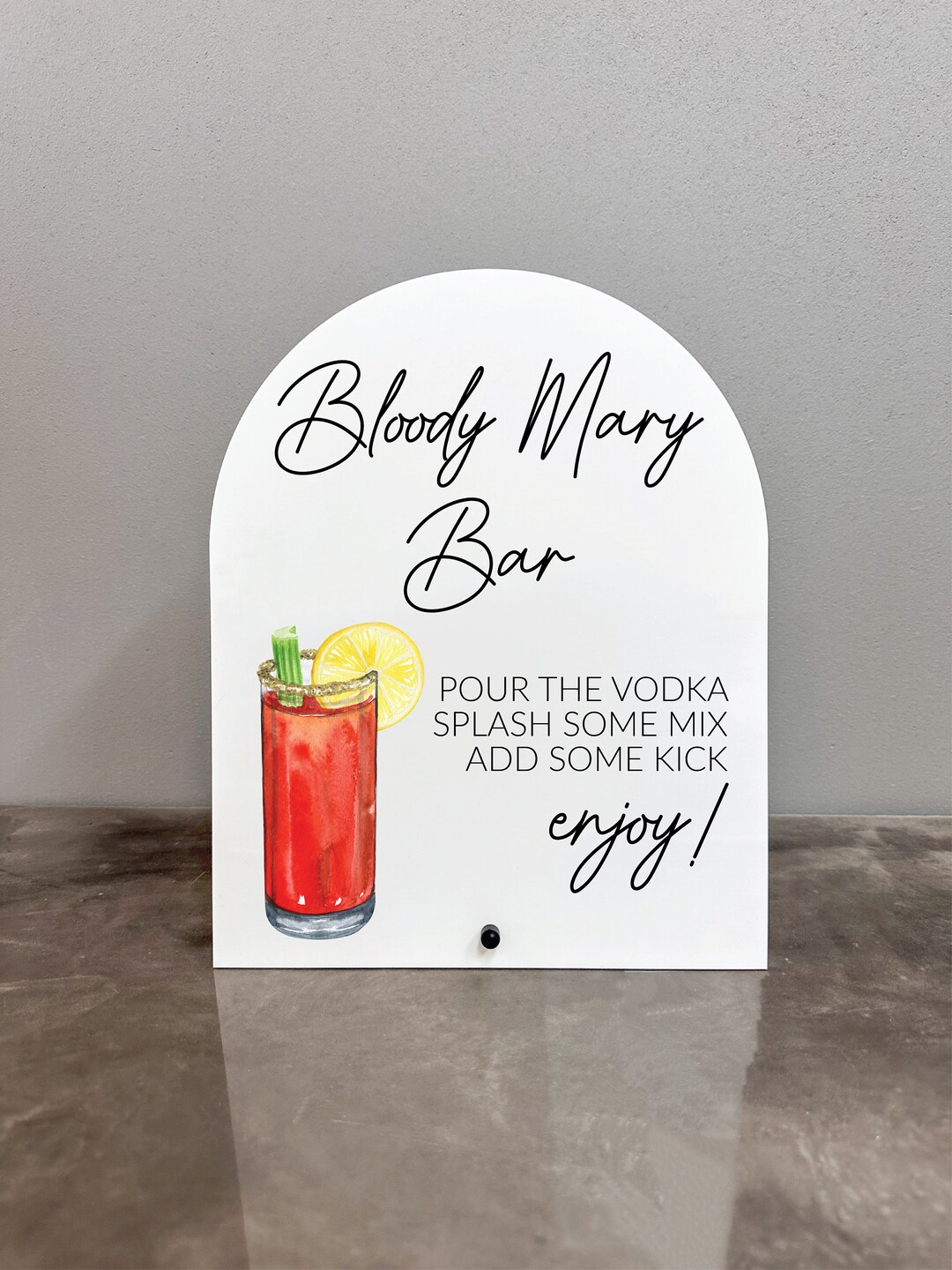 Bloody Mary Bar Acrylic Sign Bloody Mary Bar Sign Bloody Mary Bar Arch ...