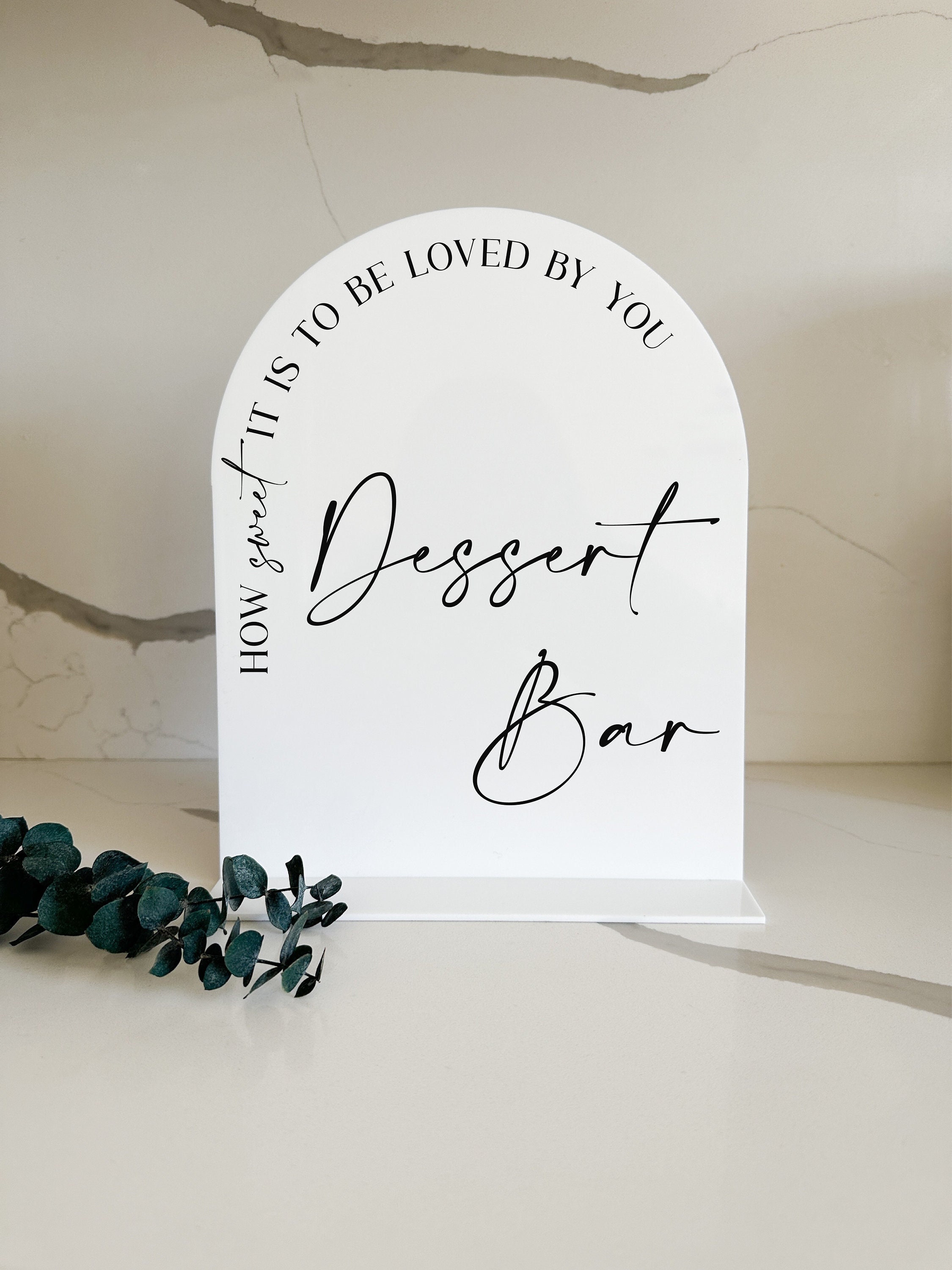 Dessert Bar Acrylic Sign Dessert Bar Sign How Sweet It is - Etsy UK