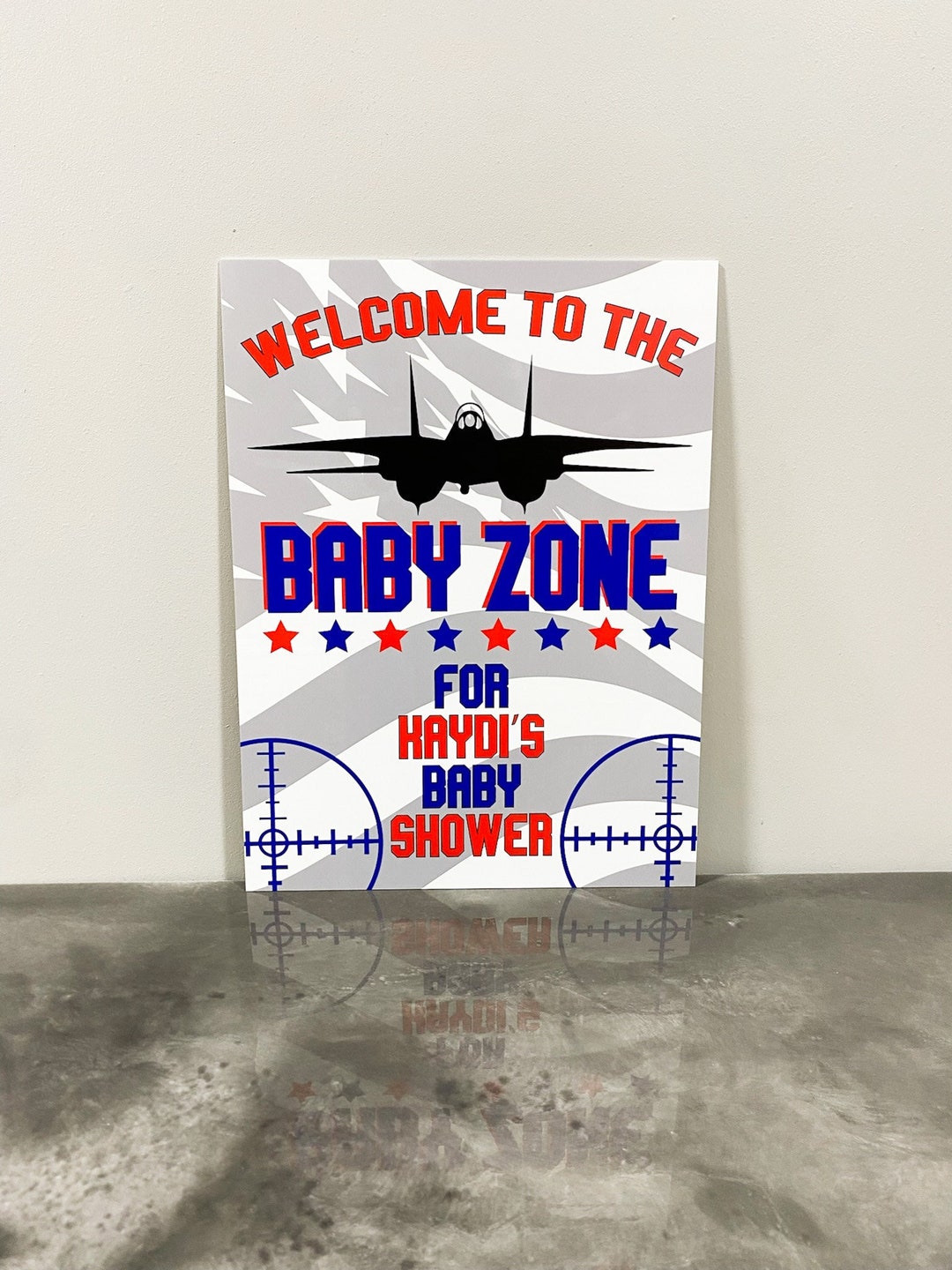 Welcome to the Baby Zone Sign | Acrylic Welcome Sign | Baby Shower ...