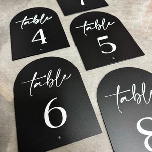 Arch Table Numbers | Acrylic Table Numbers | Table Numbers | Table ...