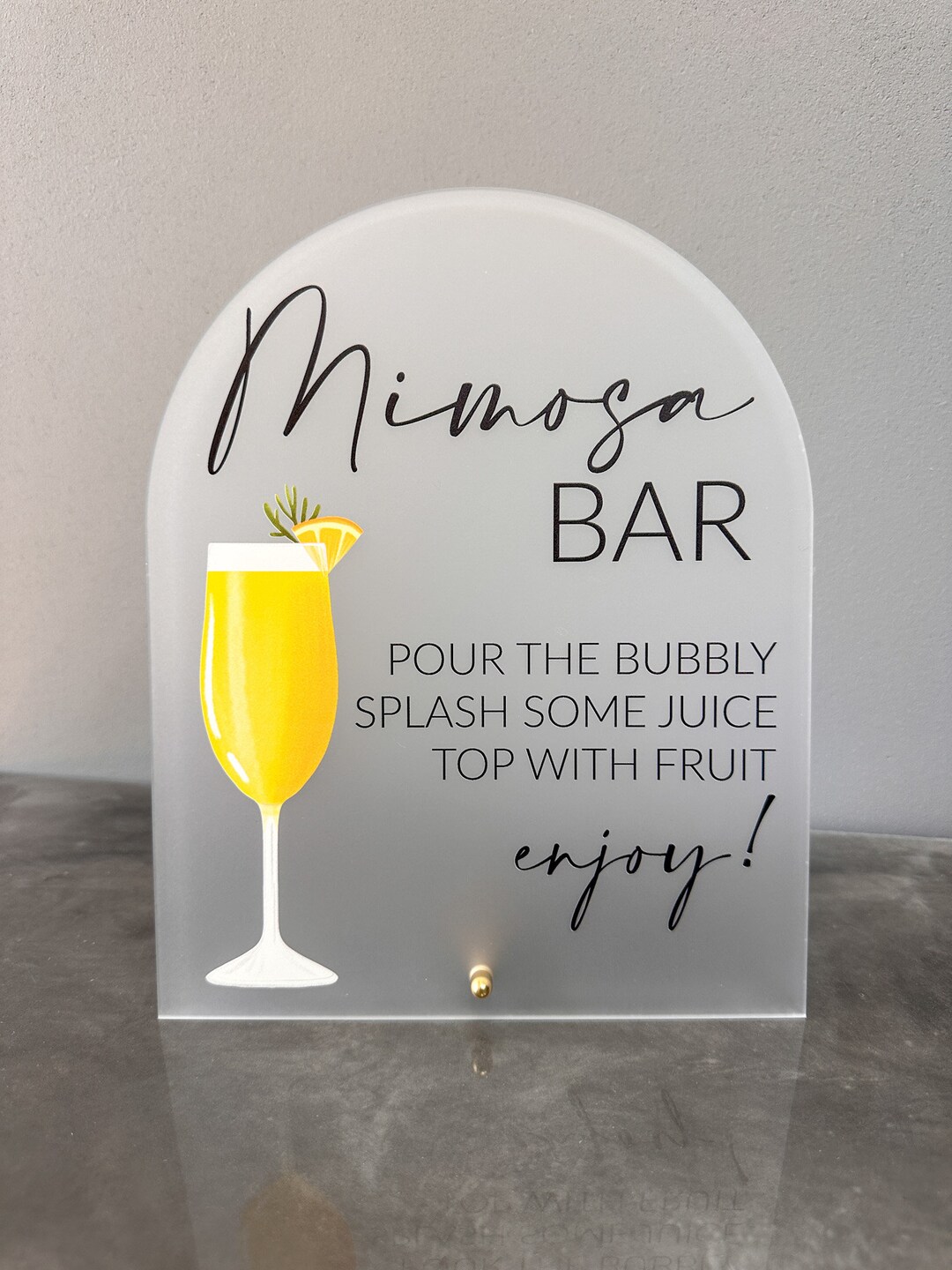 Mimosa Bar Acrylic Sign, Mimosa Bar Sign, Mimosa Bar - Etsy