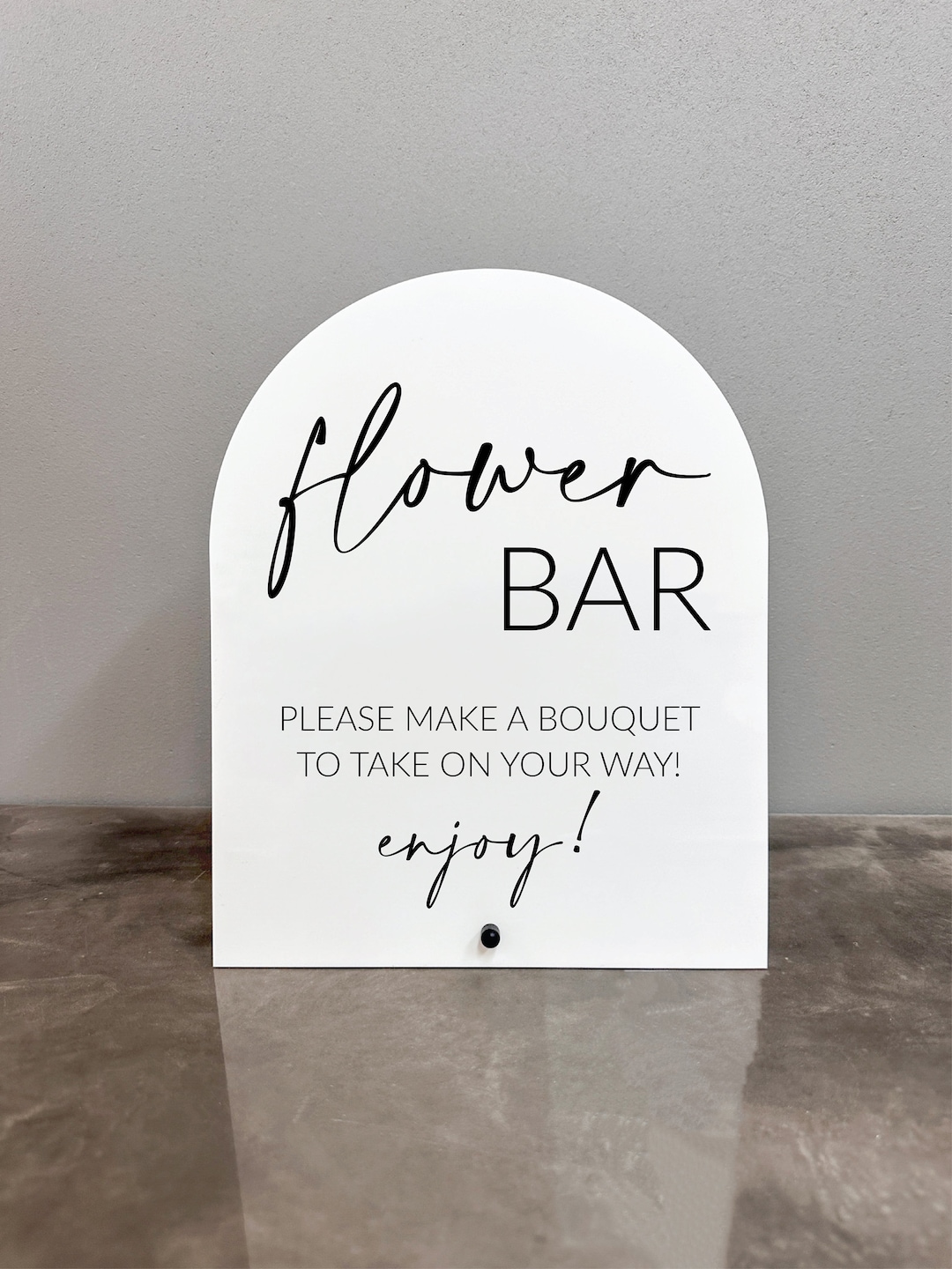 Flower Bar Acrylic Sign, Flower Bar Arch Sign, Flower Bar Sign, Flower ...