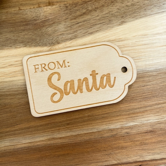From Santa Tag From Santa Gift Tag From Santa Christmas - Etsy
