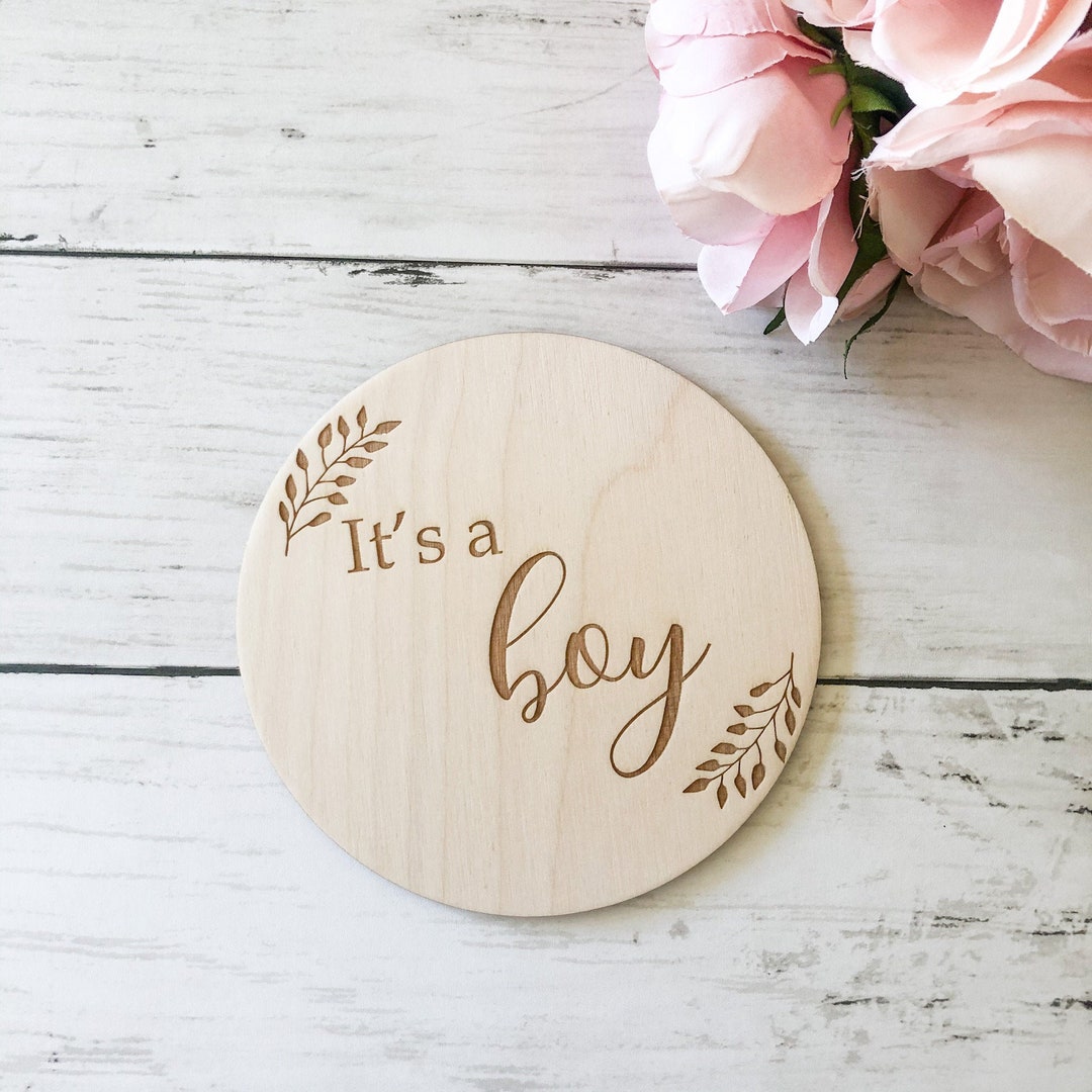 It's A Boy Sign It's A Boy Wood Sign Gender Announcement Gender ...