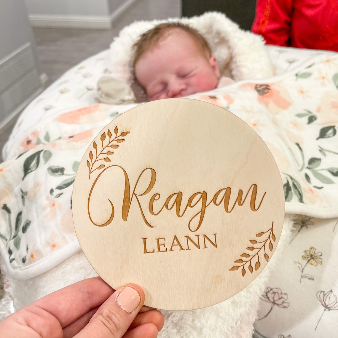 Baby Name Sign Floral Baby Name Sign Wood Baby Name Sign - Etsy