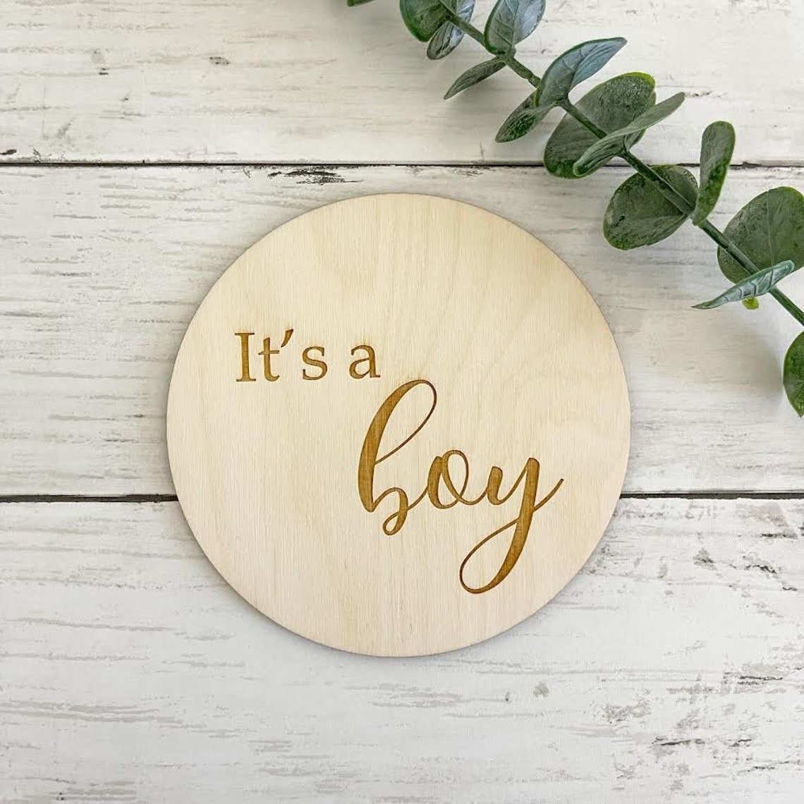 It's A Boy Sign It's A Boy Wood Sign Gender Announcement Gender ...