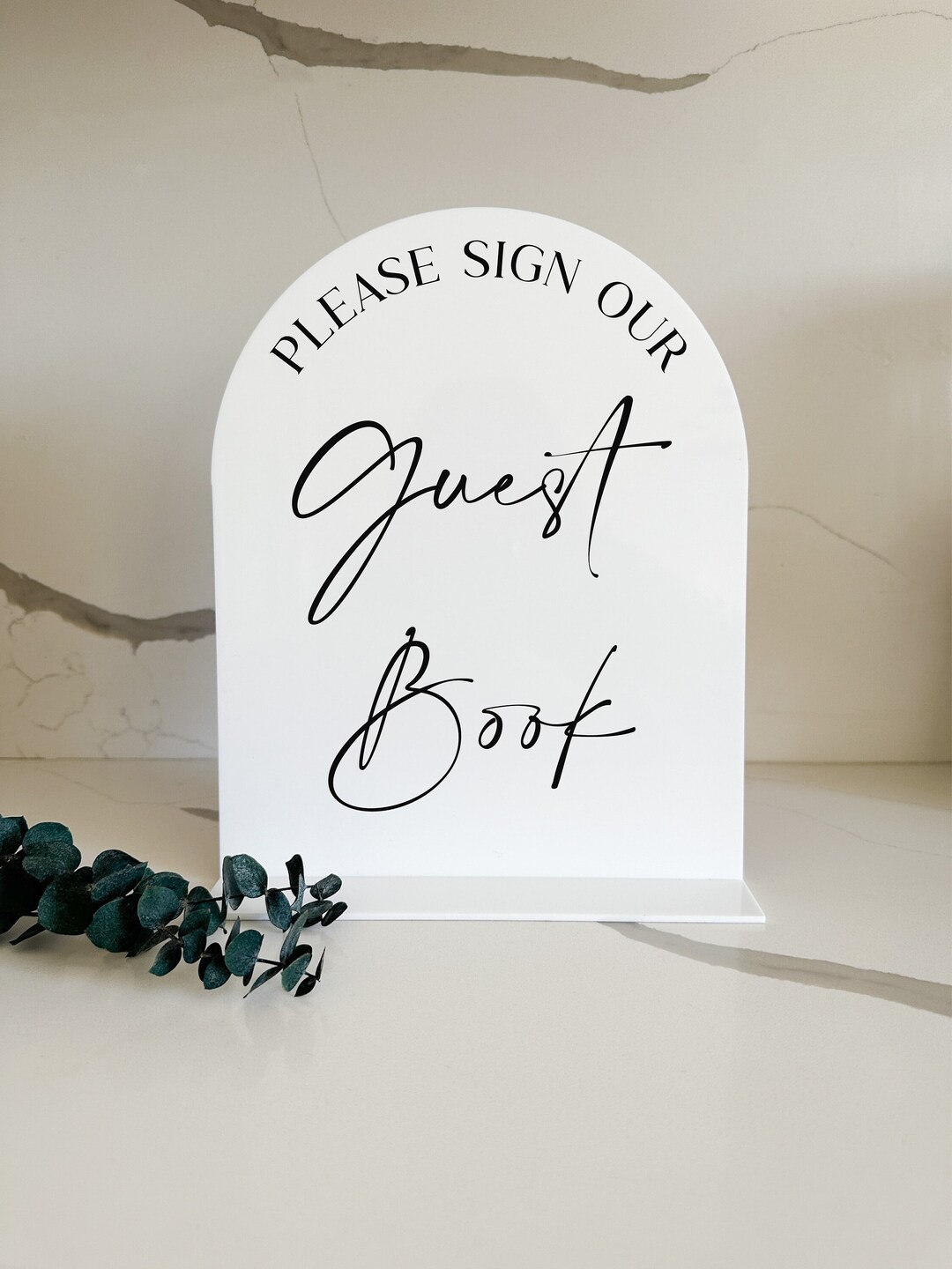 Please Sign Our Guestbook Acrylic Sign Please Sign Our Guestbook Sign ...