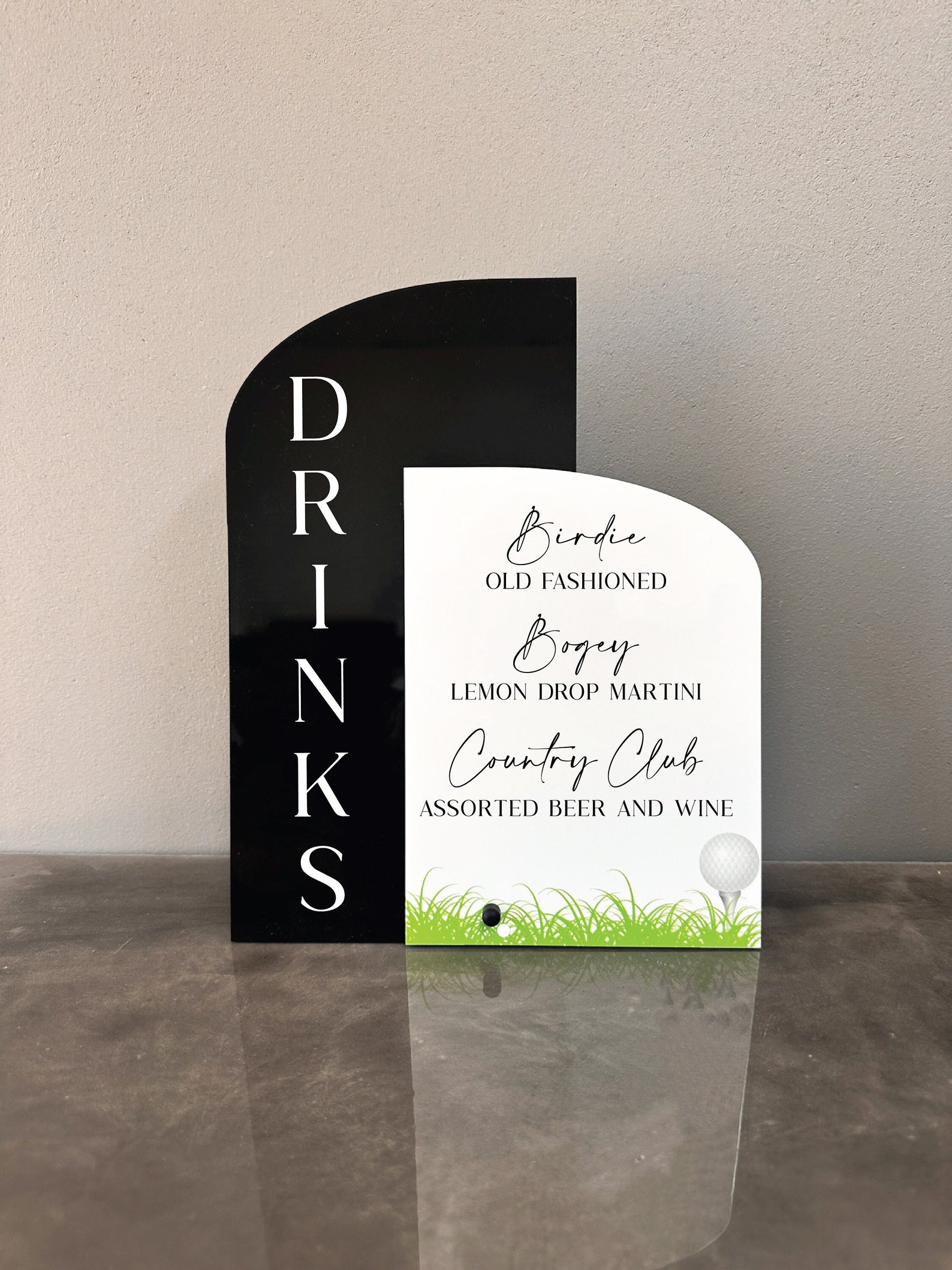 Golf Bar Menu, Golf Bar Sign, Drinks Bar Menu, Golf Themed Bar Menu ...