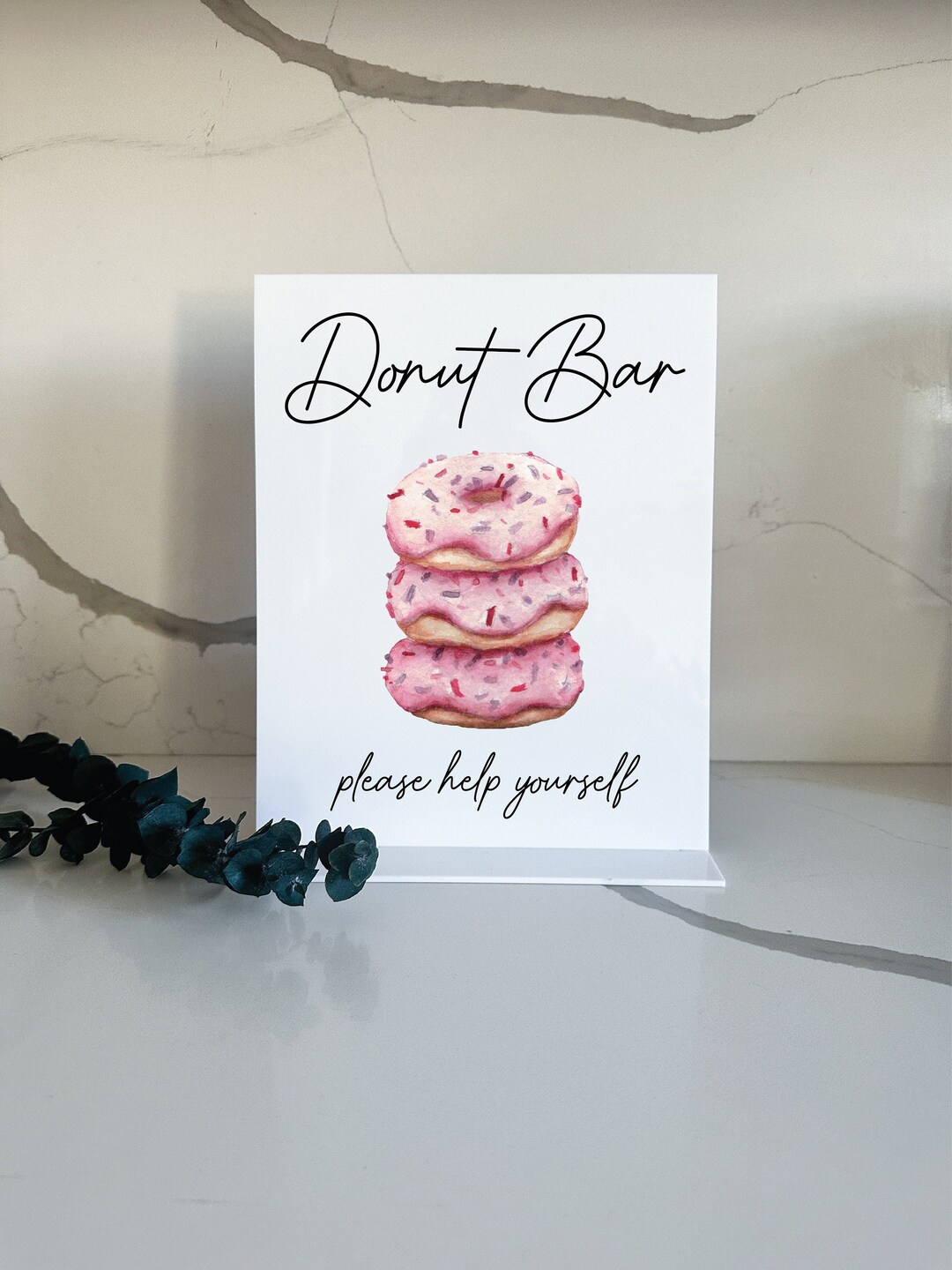 Donut Bar Acrylic Sign Donut Bar Sign Donut Bar Donut - Etsy