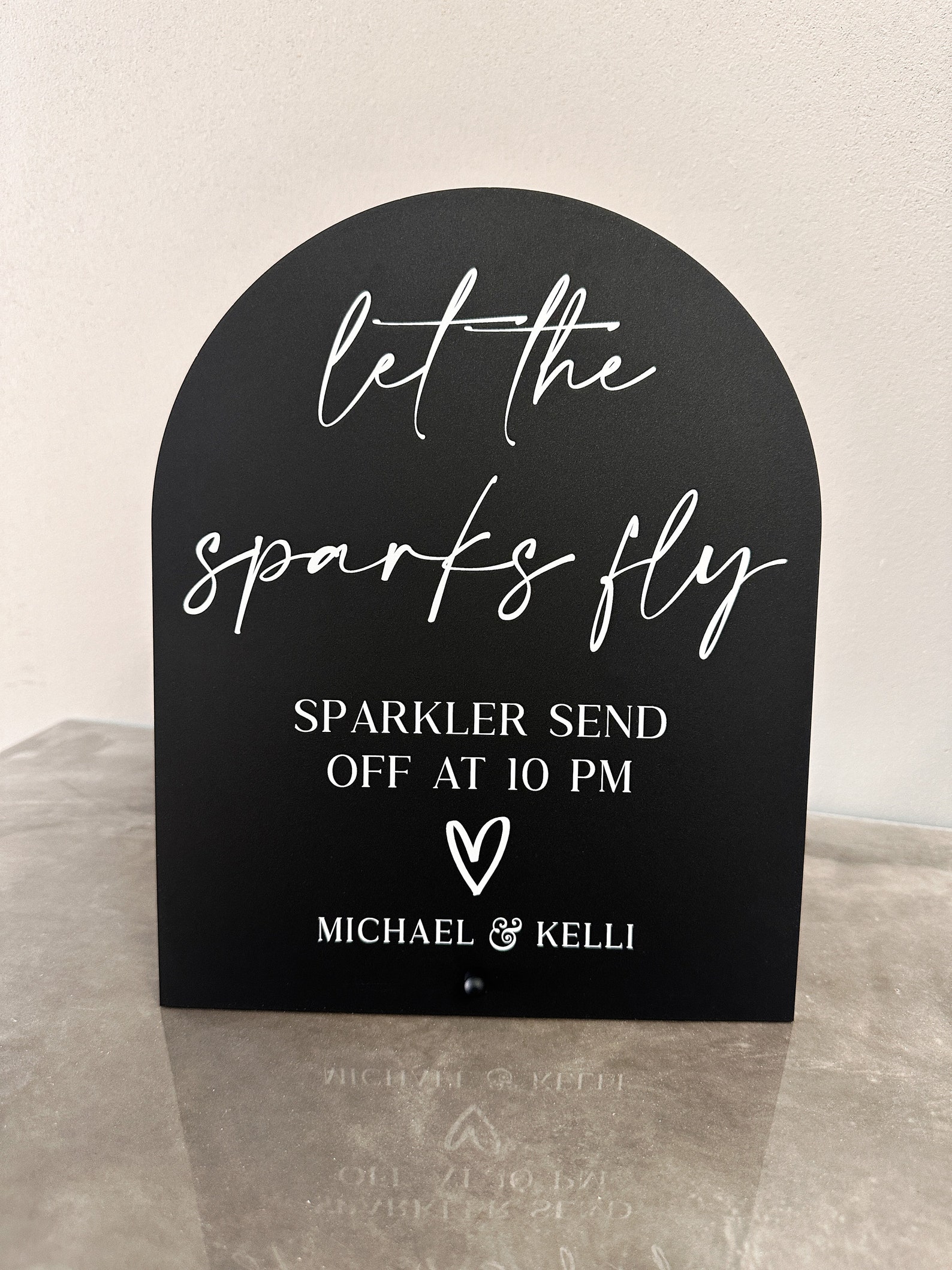 Let the Sparks Fly Acrylic Sign, Sparkler Send off Sign, Sparkler Sign ...