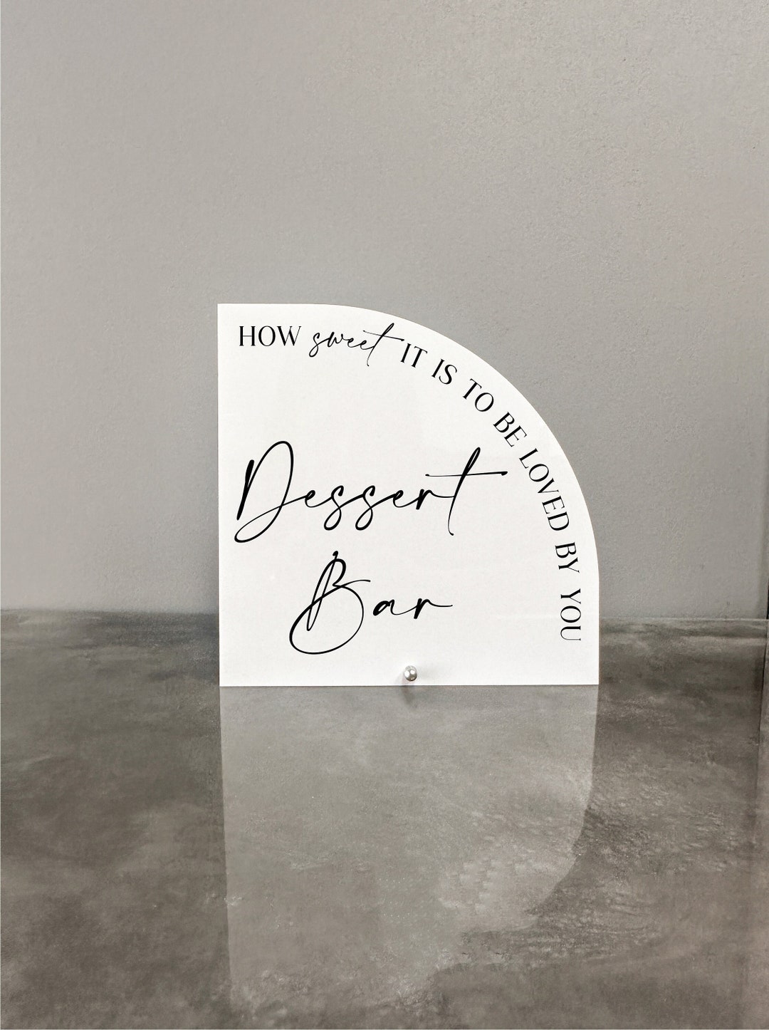 Dessert Bar Acrylic Sign | Dessert Bar Sign | How Sweet It is to Be ...