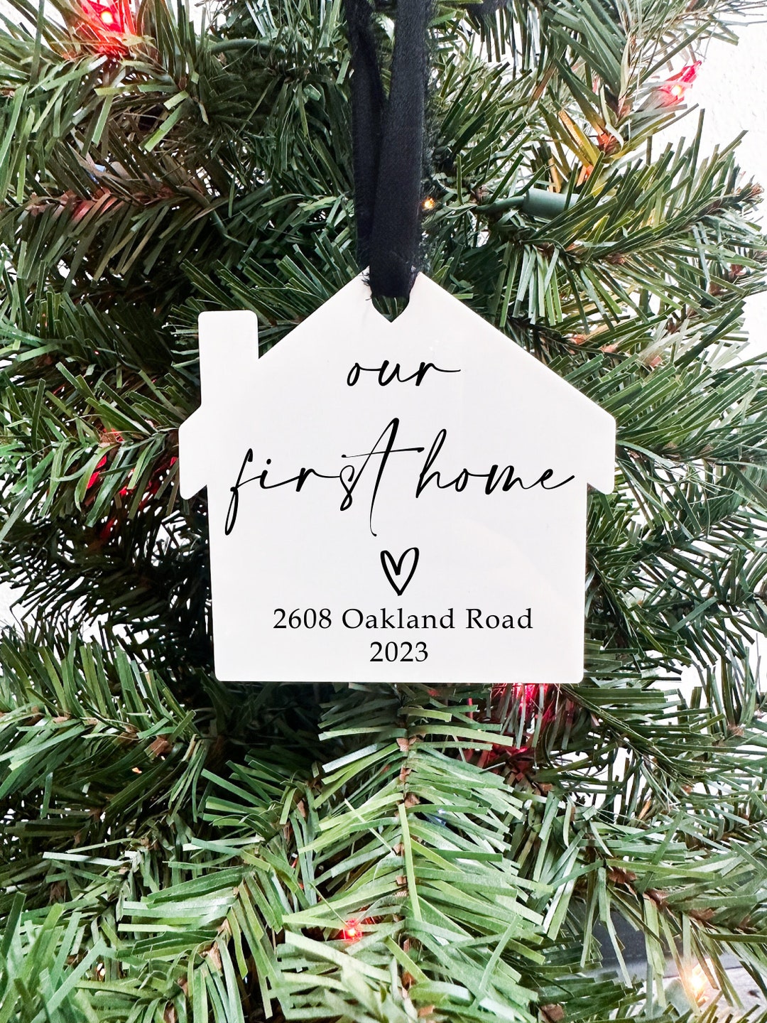 Our First Home Ornament, First Home Ornament, Our First Home, Address ...