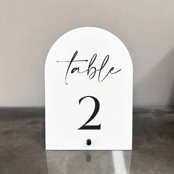 Arch Table Numbers - Etsy