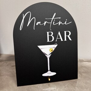 Martini Bar Acrylic Sign, Martini Bar Sign, Martini Bar Wedding Sign ...