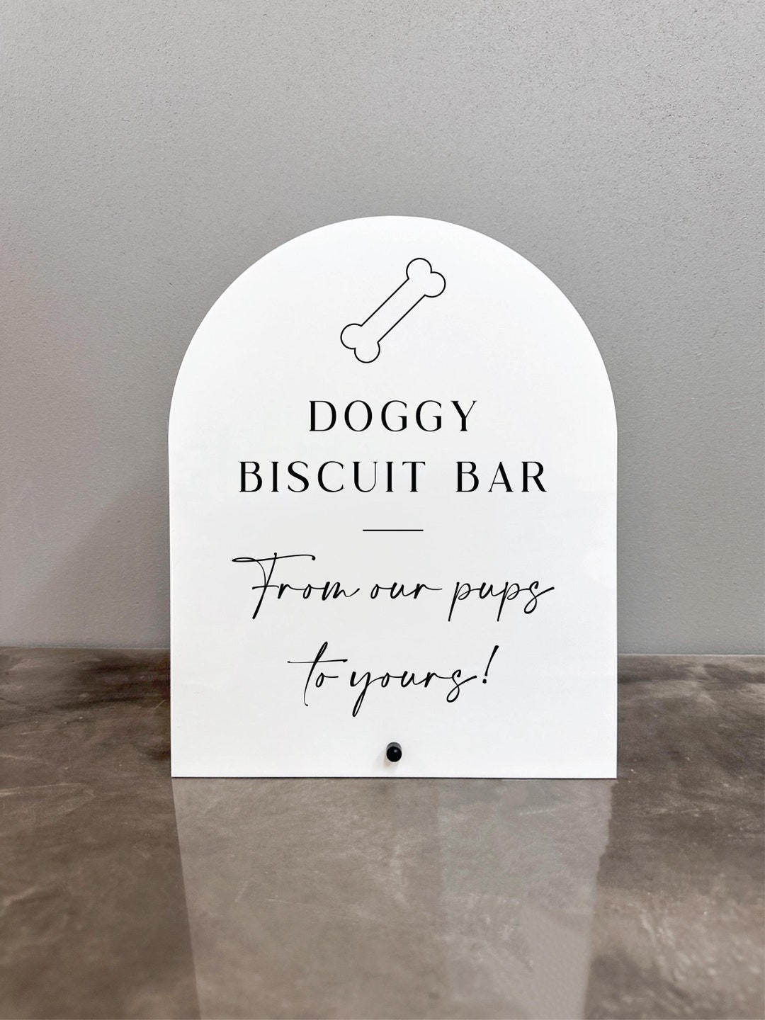 Doggy Biscuit Bar Acrylic Sign, Dog Biscuit Bar Sign, Doggy Biscuit Bar ...