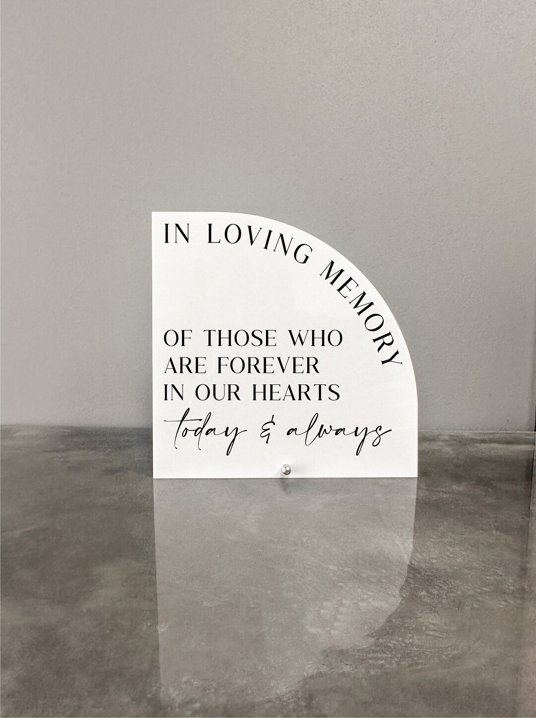 In Loving Memory Sign in Loving Memory of Those Who Are Forever in Our ...