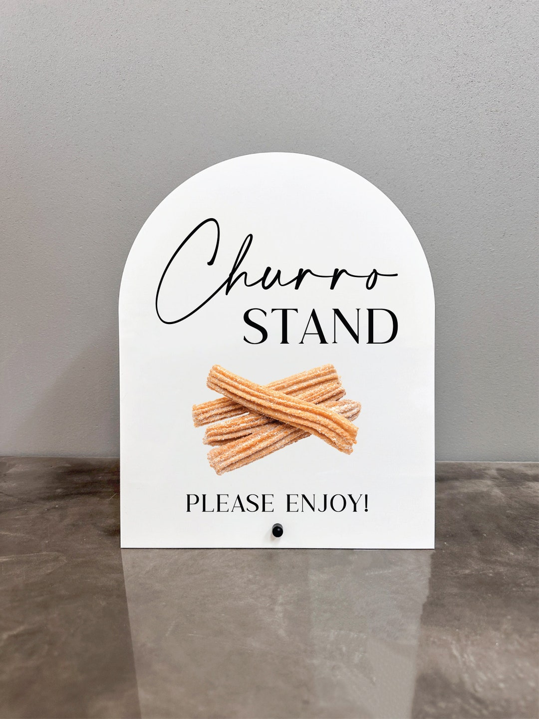 Churro Stand Acrylic Sign, Churro Stand Sign, Churro Bar Acrylic Sign ...