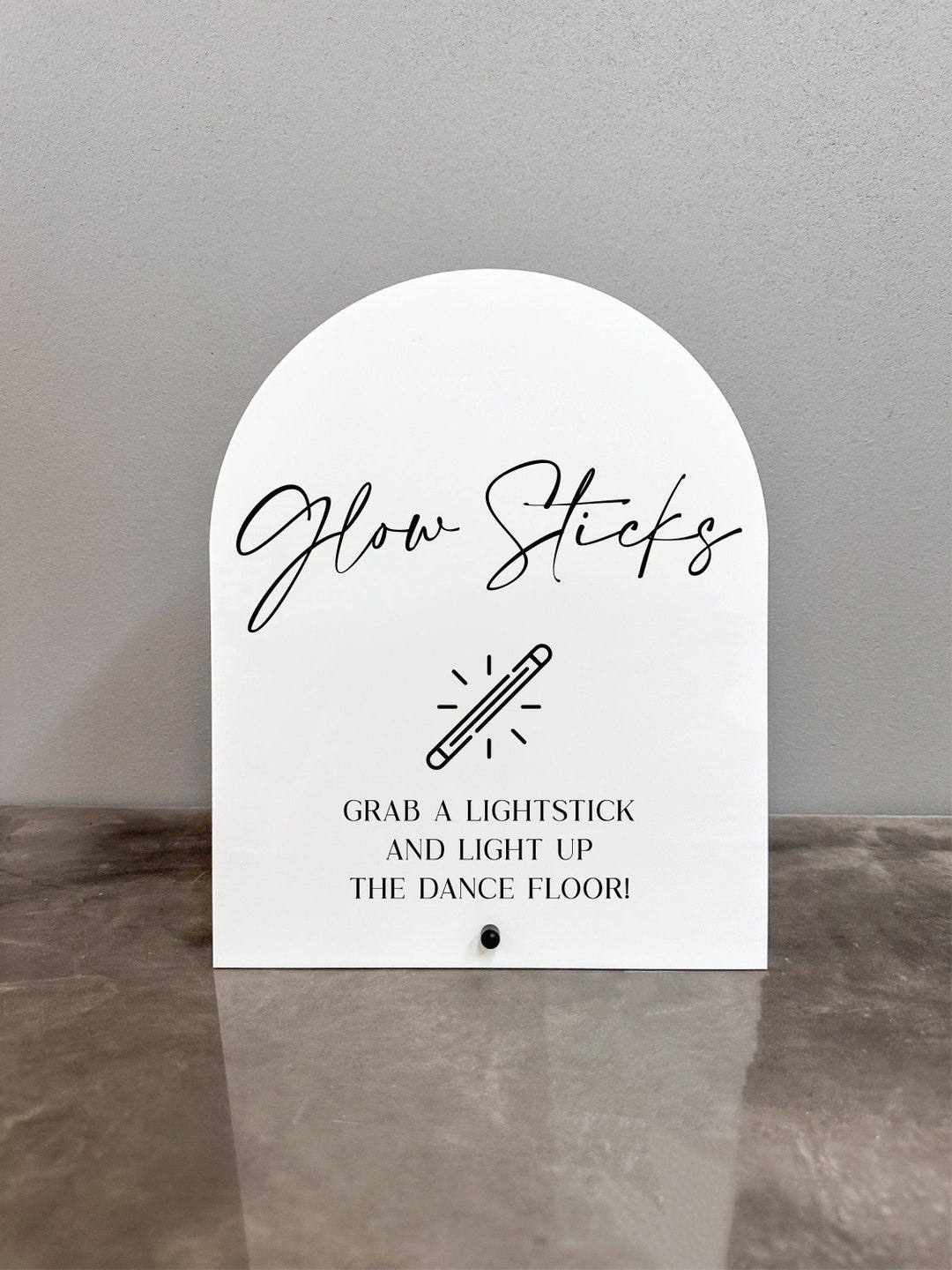 Glow Sticks Acrylic Sign, Glow Sticks Sign, Glow Sticks Wedding Sign ...