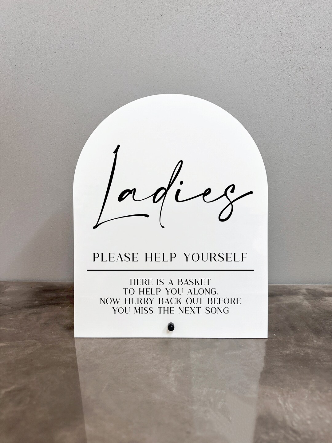 Ladies Acrylic Sign Ladies Bathroom Sign Bathroom Sign Ladies Wedding ...