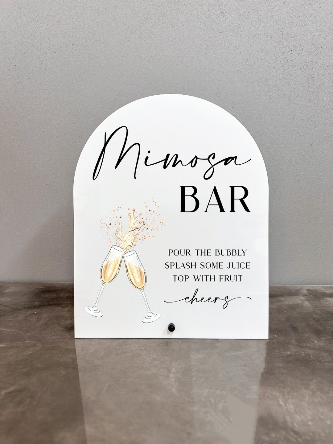 Mimosa Bar Acrylic Sign, Mimosa Bar Sign, Mimosa Bar, Mimosa Bar Bridal ...