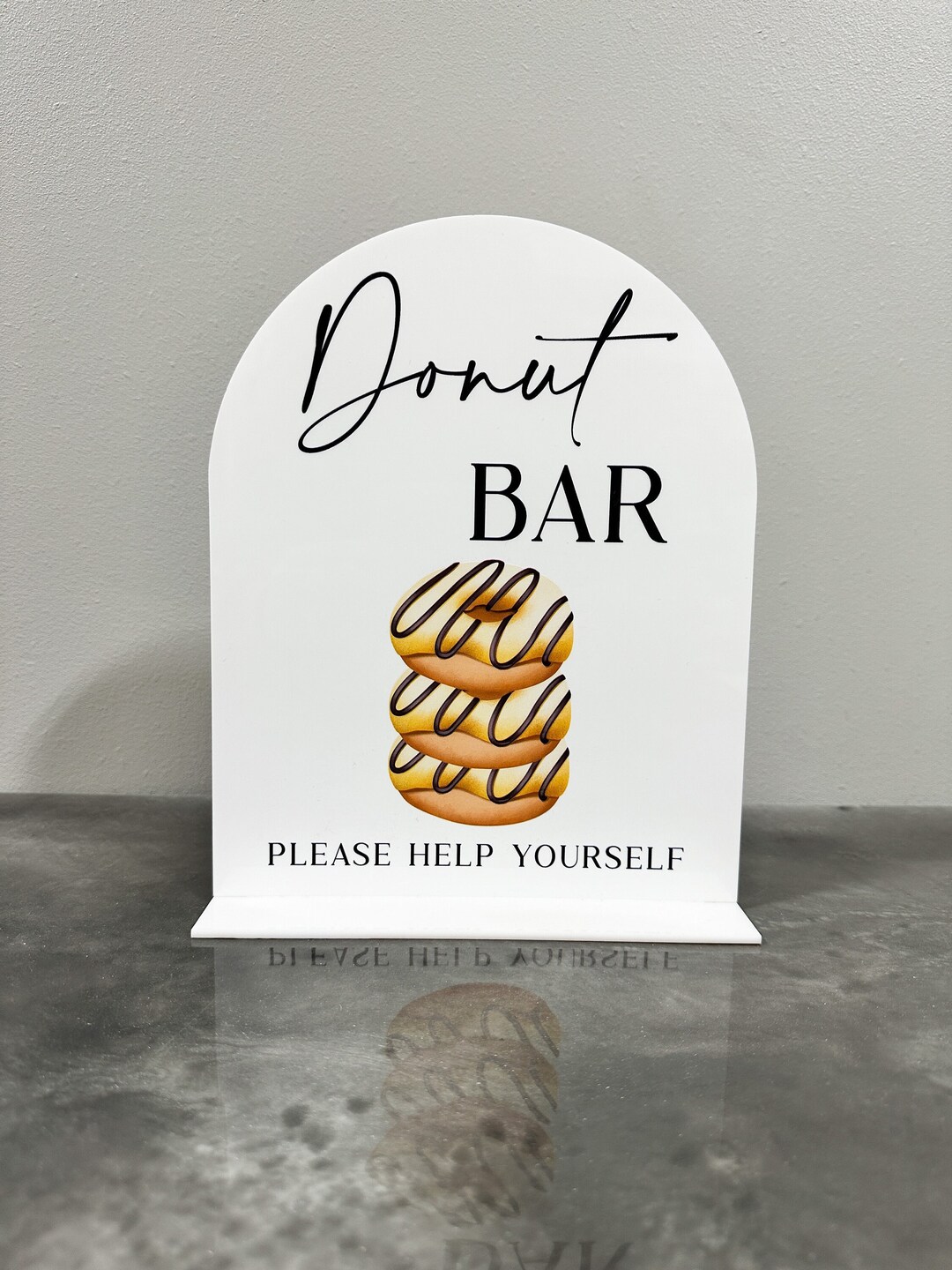 Donut Bar Acrylic Sign Donut Bar Sign Donut Bar Donut - Etsy
