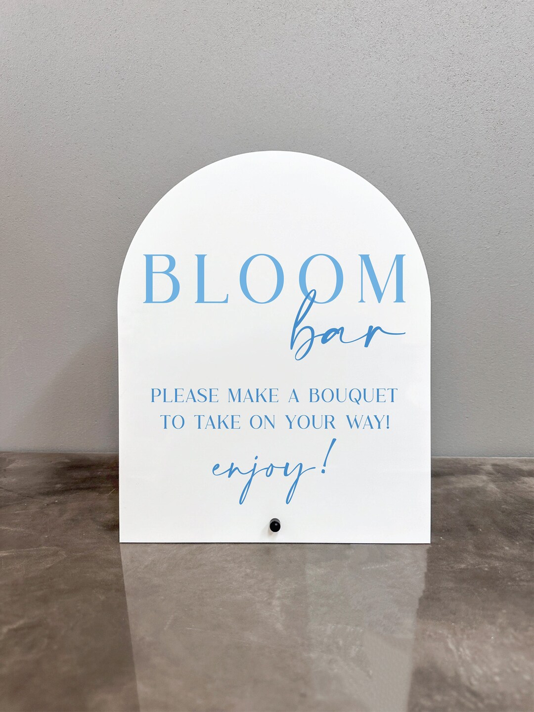 Blue Bloom Bar Sign, Bloom Bar Acrylic Sign, Bloom Bar Sign, Flower Bar ...