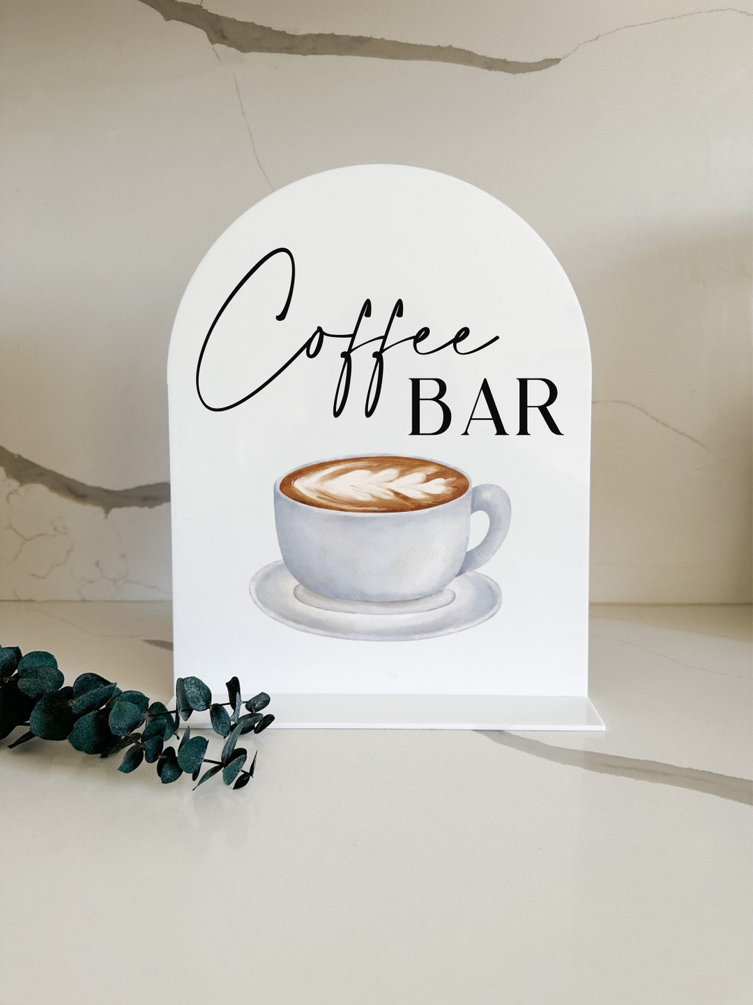 Coffee Bar Acrylic Sign Coffee Bar Sign Coffee Bar - Etsy
