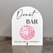 Donut Bar Acrylic Sign Donut Bar Sign Donut Bar Donut Sign Donut ...