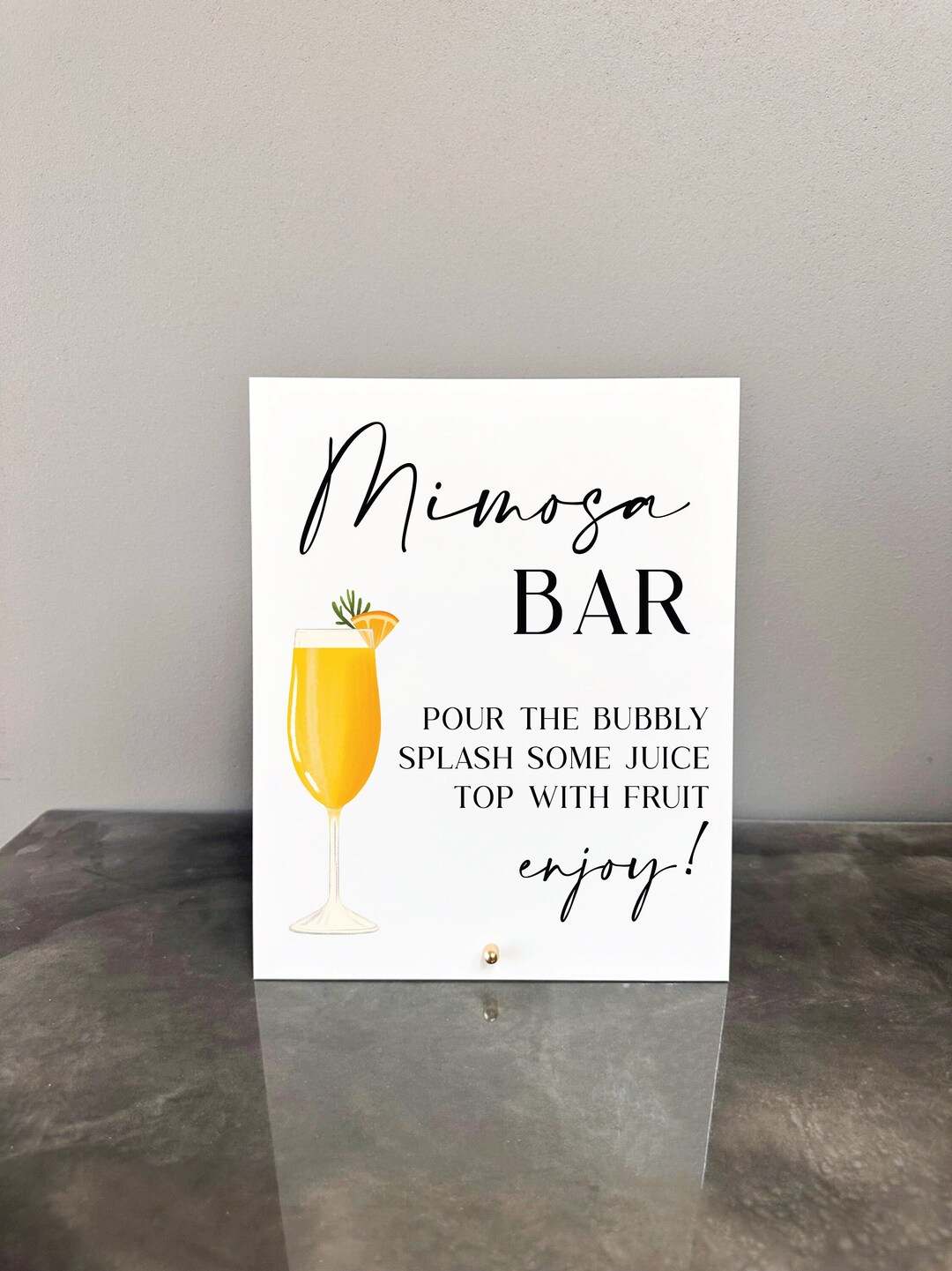 Mimosa Bar Sign | Mimosa Bar | Mimosa Sign | Acrylic Mimosa Bar Sign ...