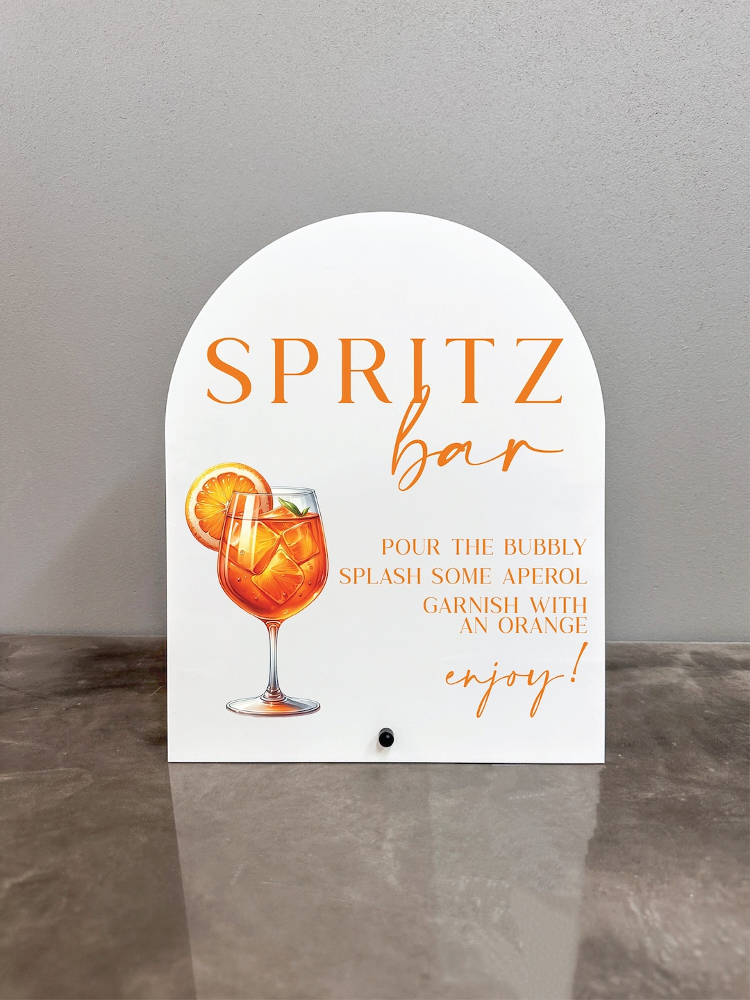 Spritz Bar Acrylic Sign, Aperol Spritz Bar Sign, Aperol Spritz Sign ...