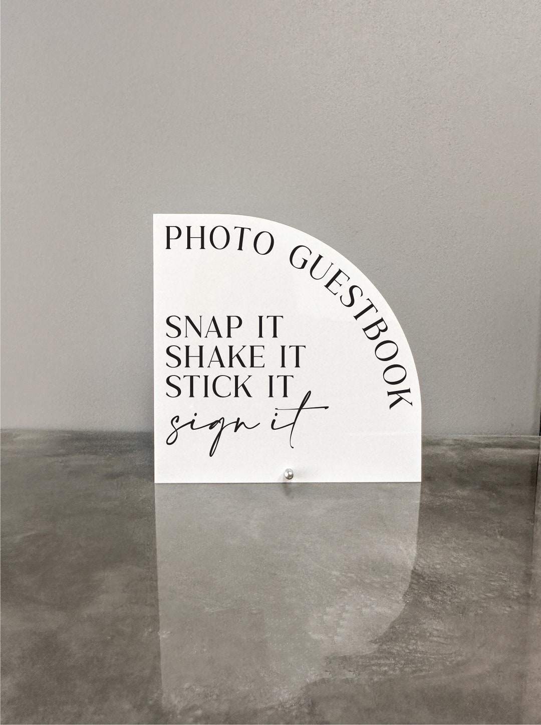 Photo Guestbook Half Arch Sign | Photo Guestbook Sign | Guestbook ...