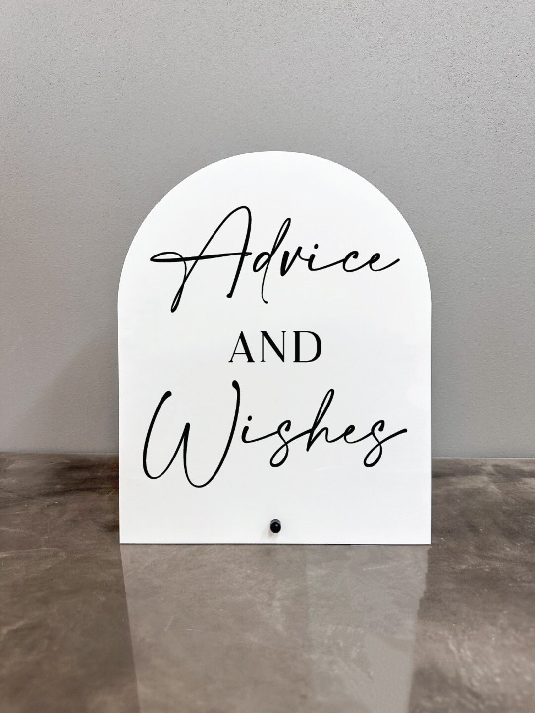 Advice and Wishes Sign | Advice and Wishes Acrylic Sign | Advice and ...