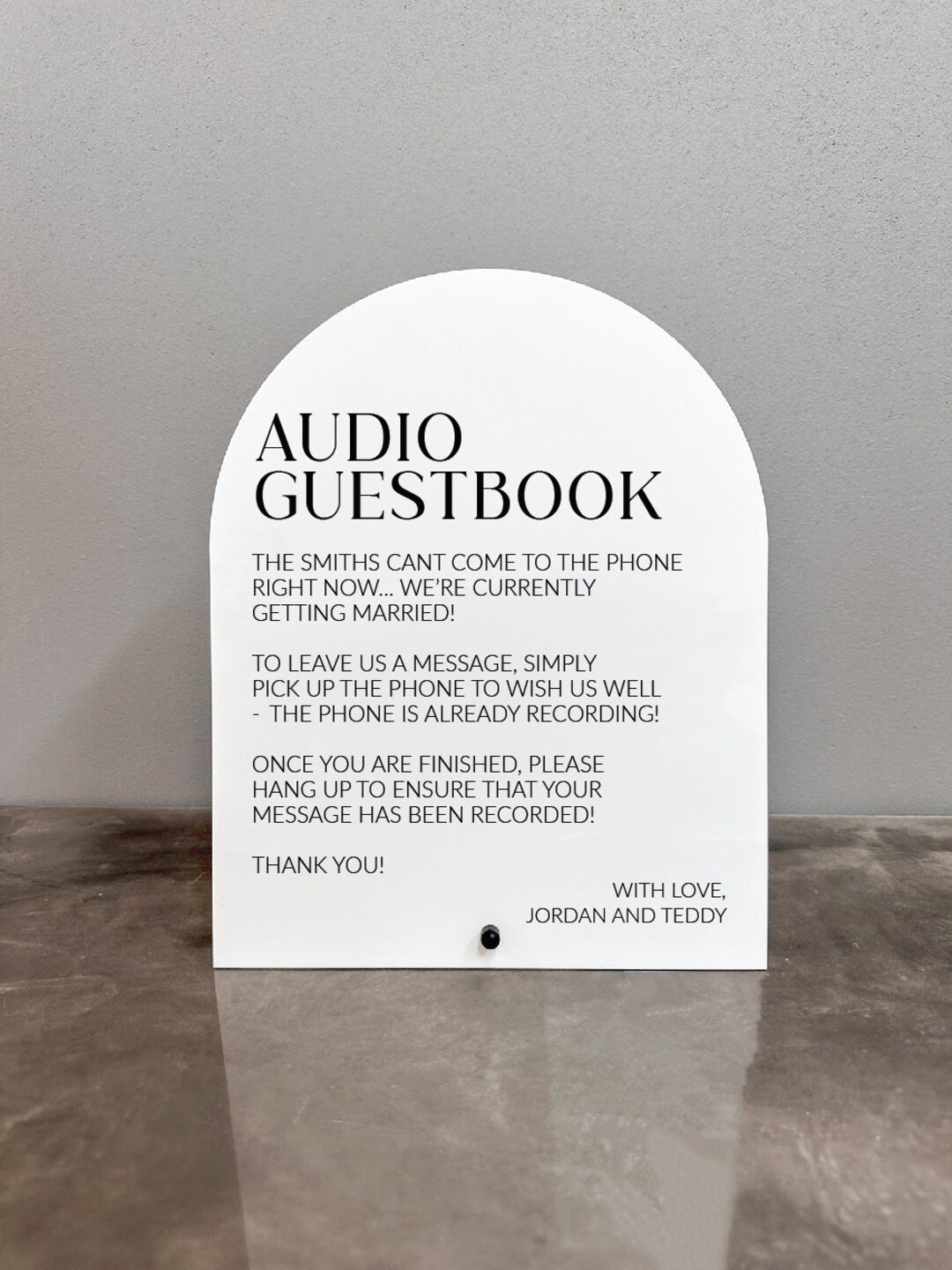 Audio Guestbook Acrylic Sign,audio Guestbook Sign,wedding Audio ...