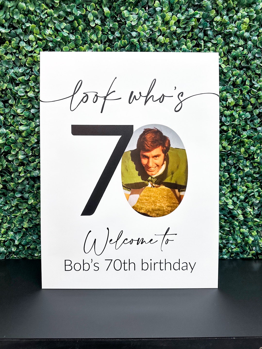 Milestone Birthday Welcome Sign, Birthday Party Acrylic Welcome Sign ...