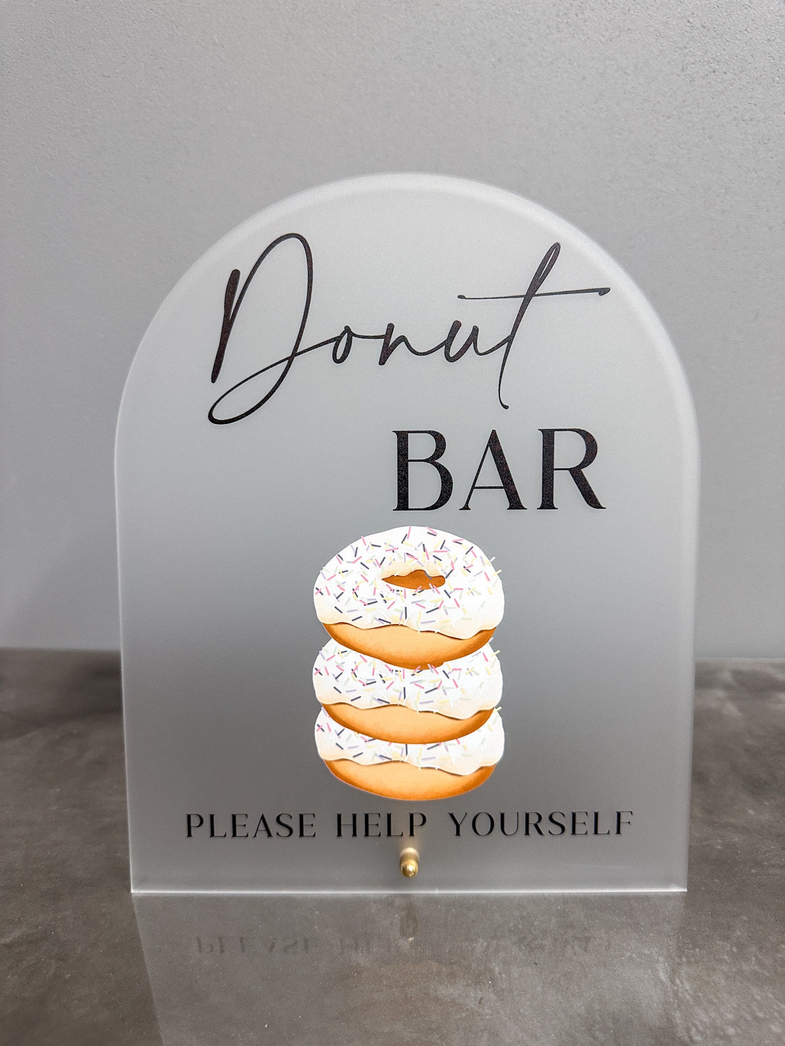 Donut Bar Acrylic Sign | Donut Bar Sign | Donut Bar | Donut Sign ...