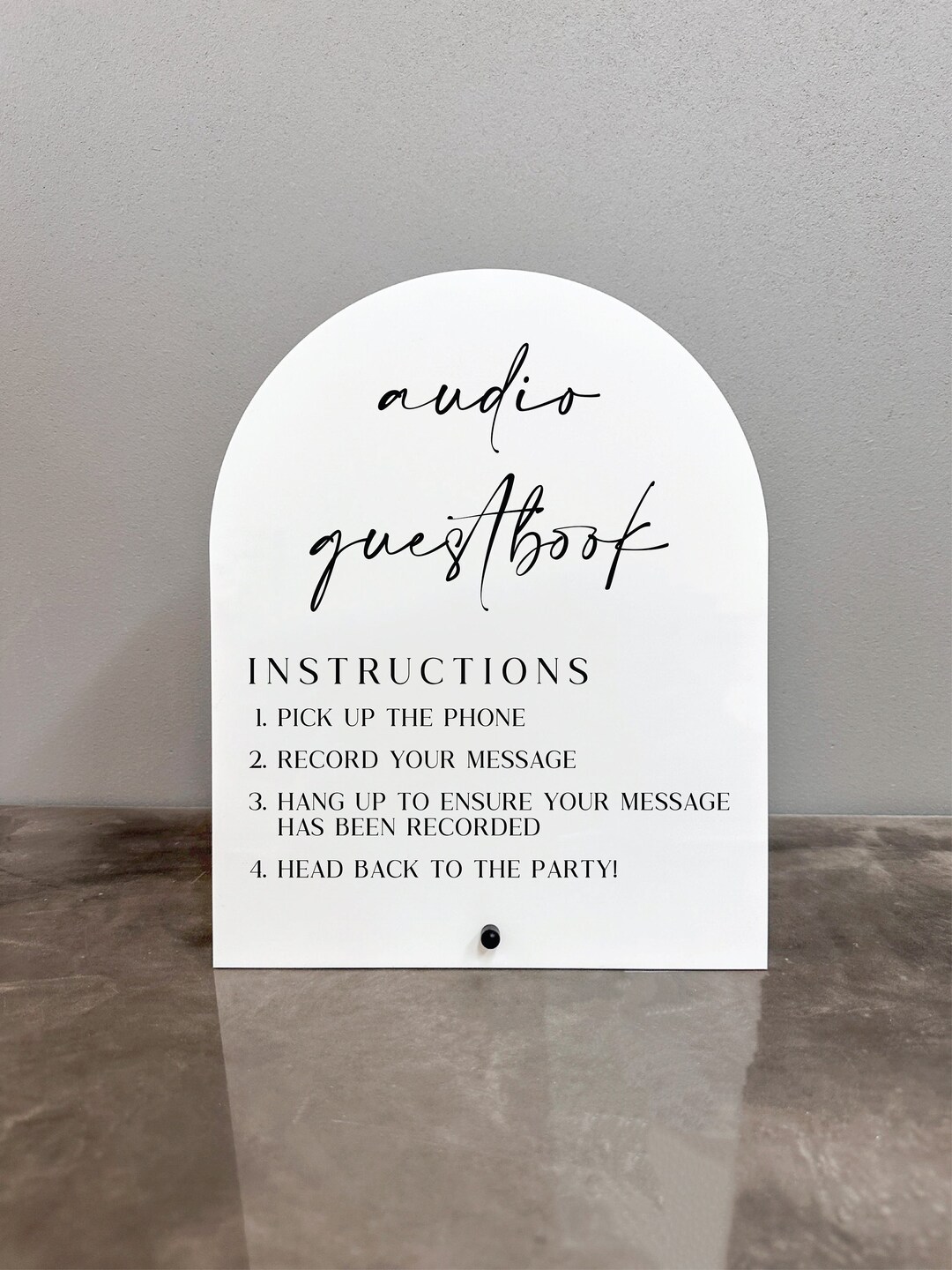 Audio Guestbook Acrylic Sign, Audio Guestbook Sign, Audio Guestbook ...