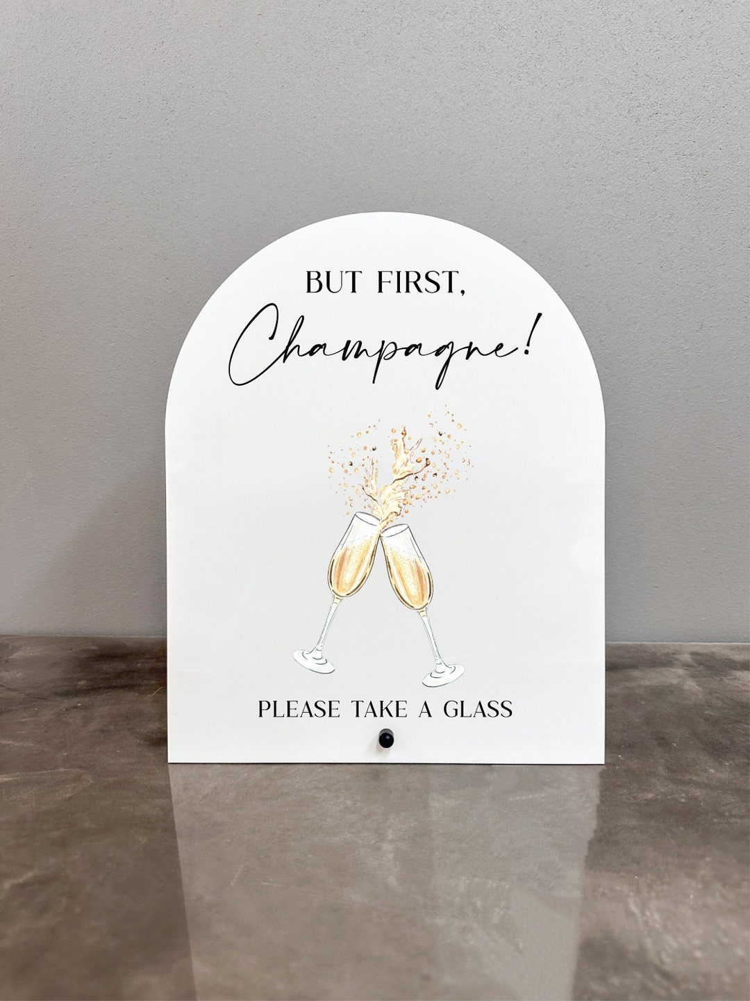 But First, Champagne Acrylic Sign | but First, Champagne Sign | but ...