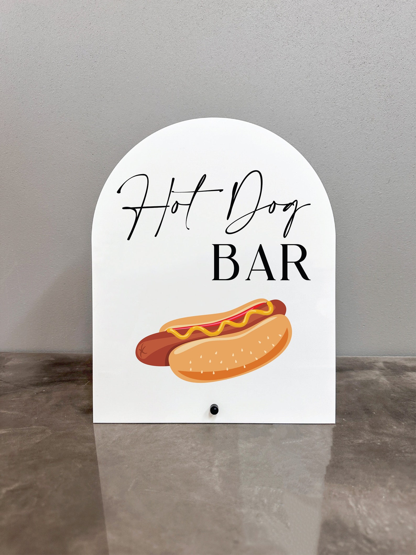 Hot Dog Bar Acrylic Sign, Hot Dog Bar Sign, Hot Dog Bar, Hot Dog Sign ...