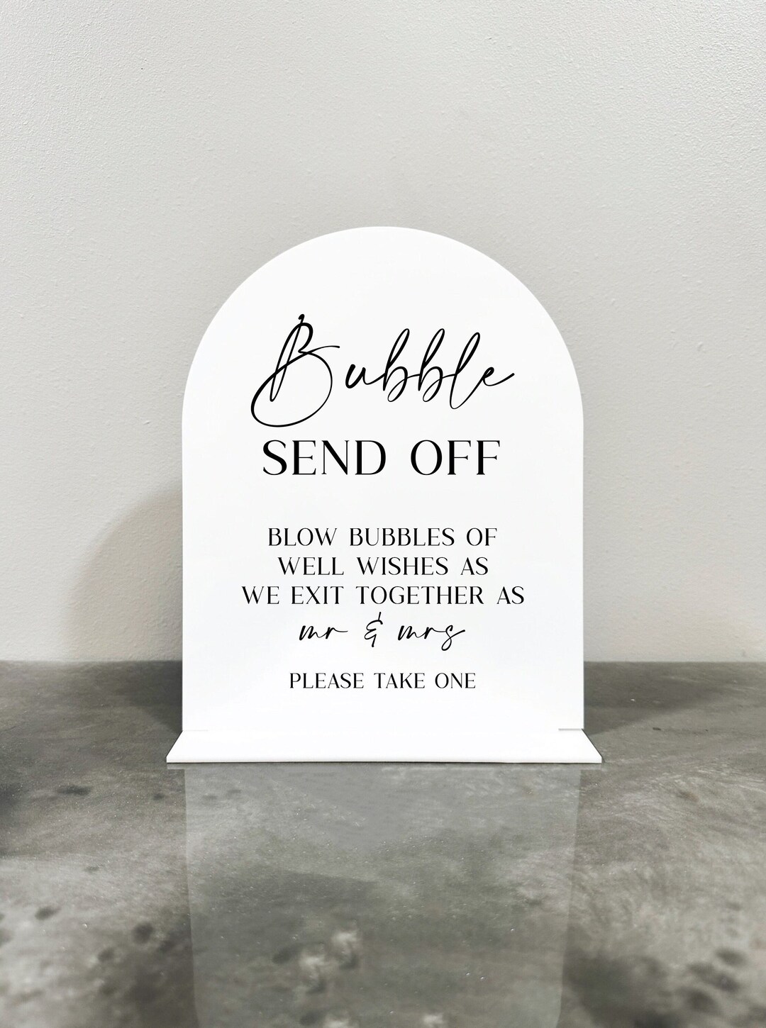 Bubble Send off Acrylic Sign Bubble Send off Sign Bubble - Etsy