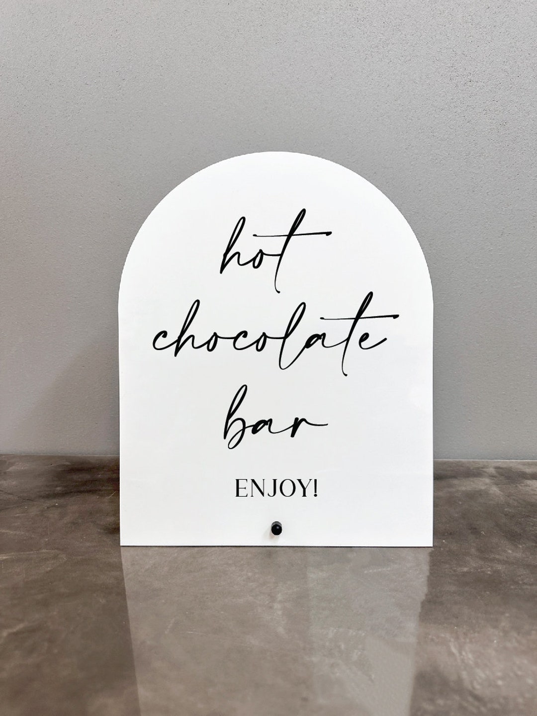 Hot Chocolate Bar Acrylic Sign | Hot Chocolate Bar Sign | Hot Chocolate ...