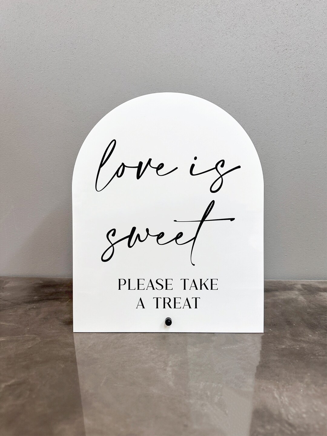 Love is Sweet Please Take A Treat Acrylic Sign | Love is Sweet Please ...