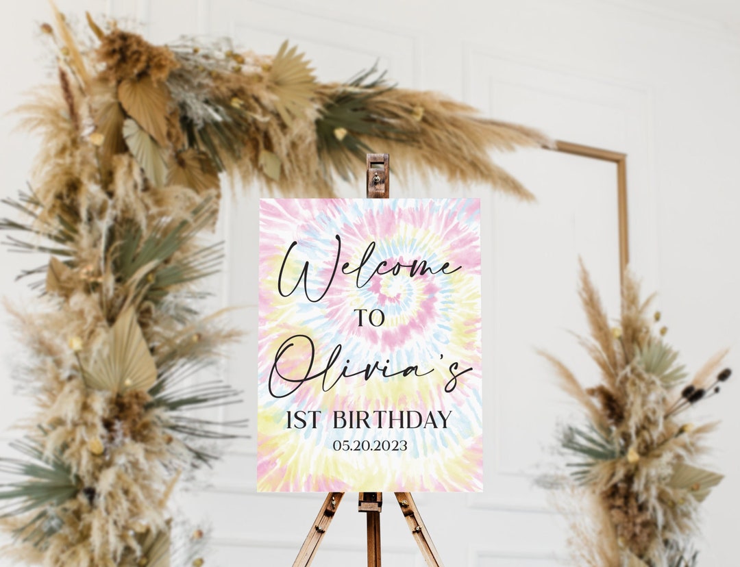 Acrylic Tie Dye Sign | Tie Dye Sign | Tie Dye Sign Acrylic | Birthday ...