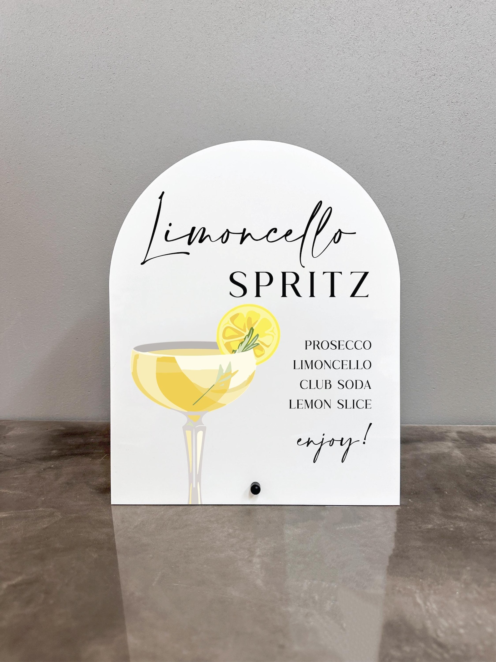Limoncello Spritz Acrylic Sign, Limoncello Spritz Sign, Limoncello ...