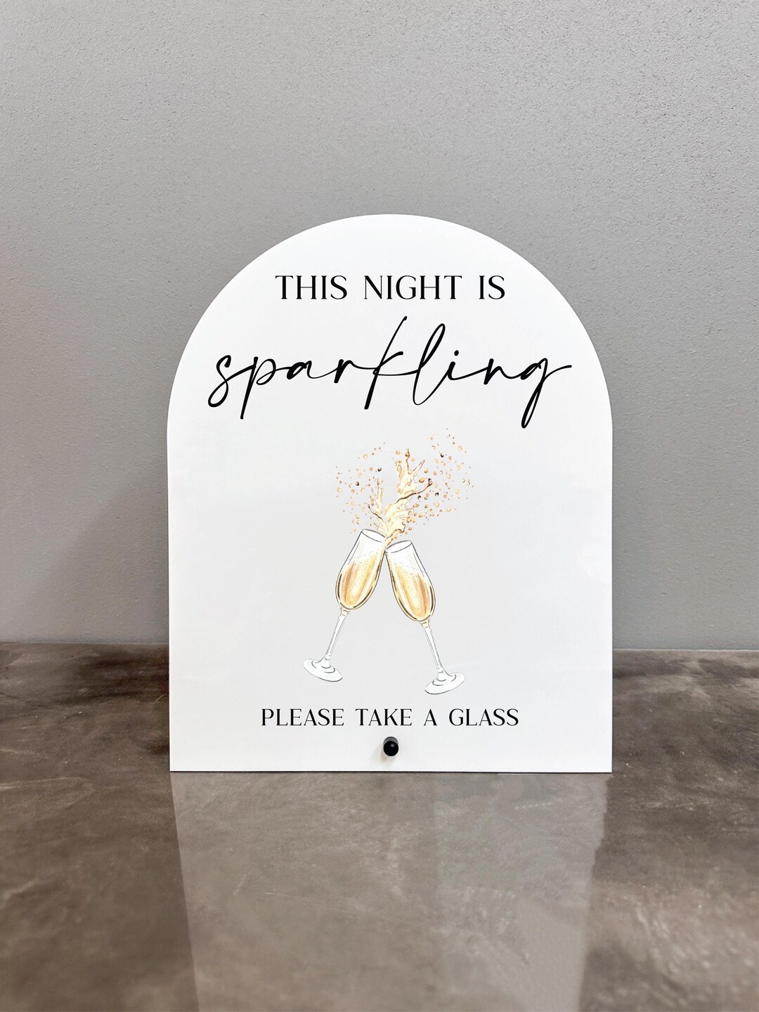 This Night is Sparkling Acrylic Sign, This Night is Sparkling Sign ...