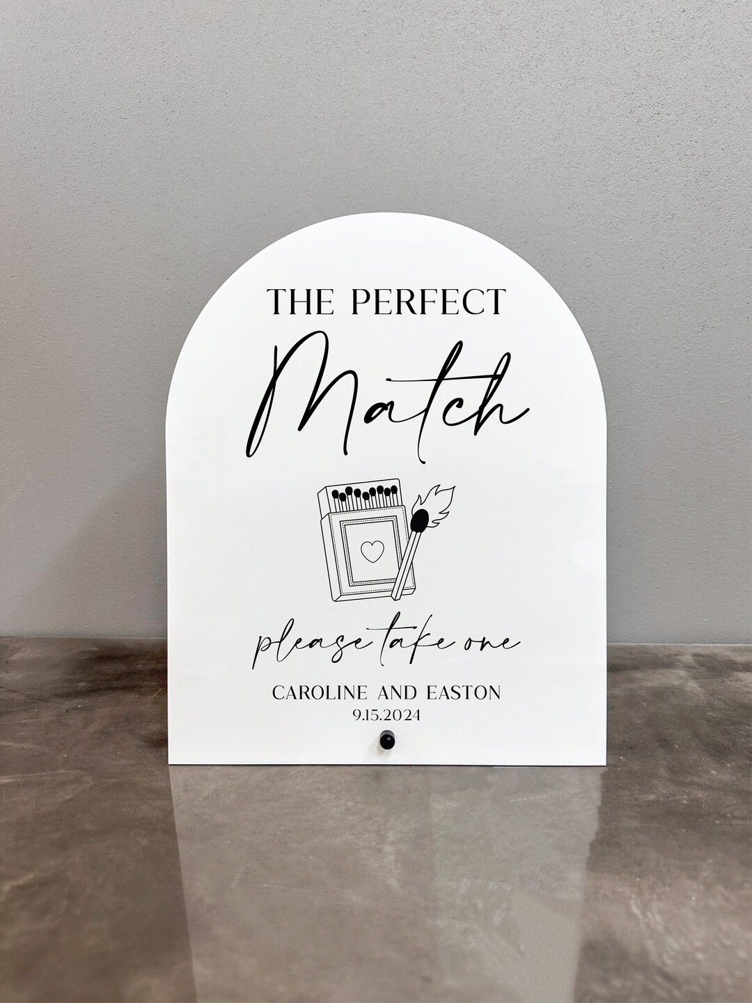 The Perfect Match Acrylic Sign, the Perfect Match Sign, Wedding Match ...