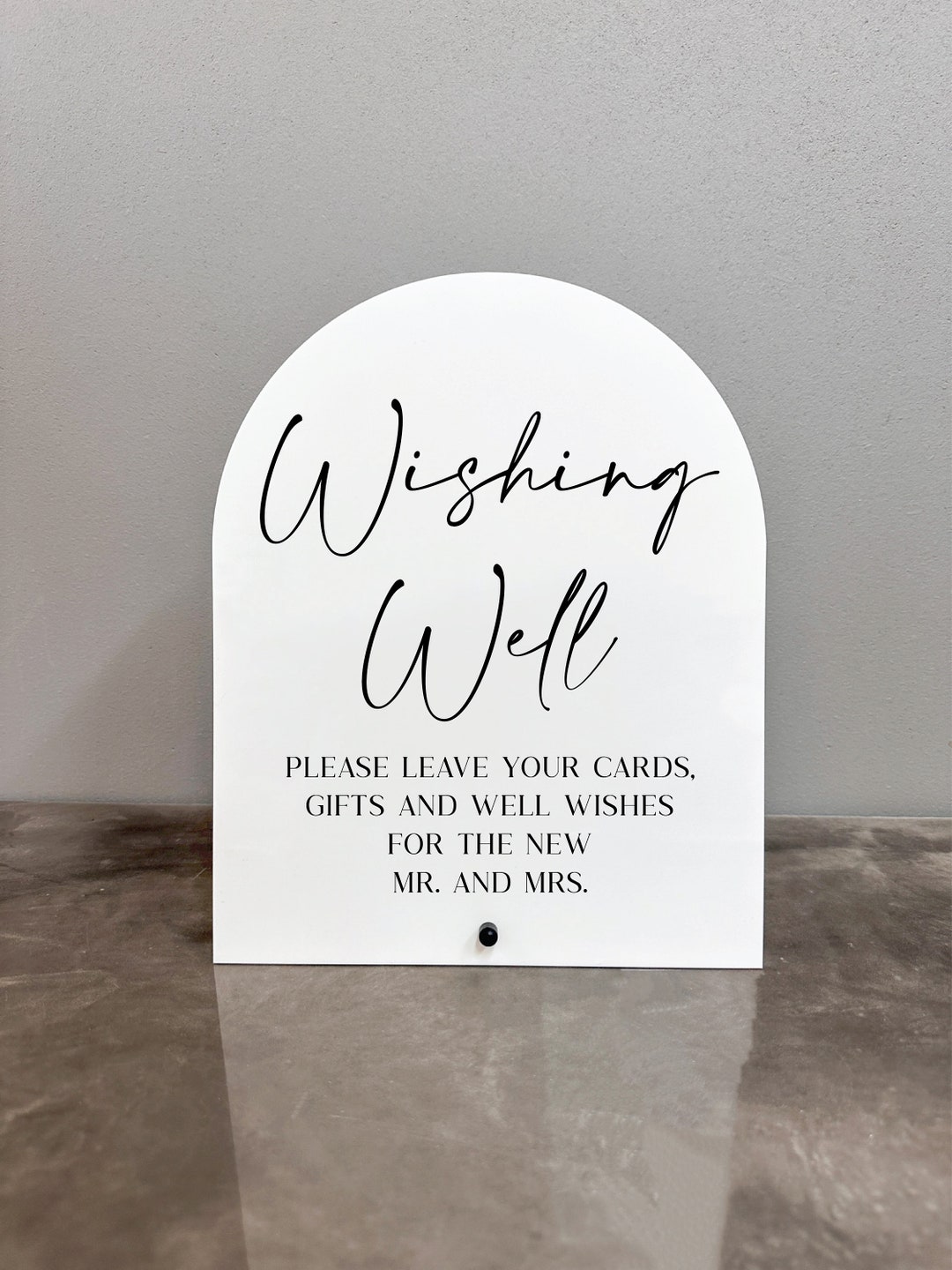 Wishing Well Acrylic Sign - Etsy Australia