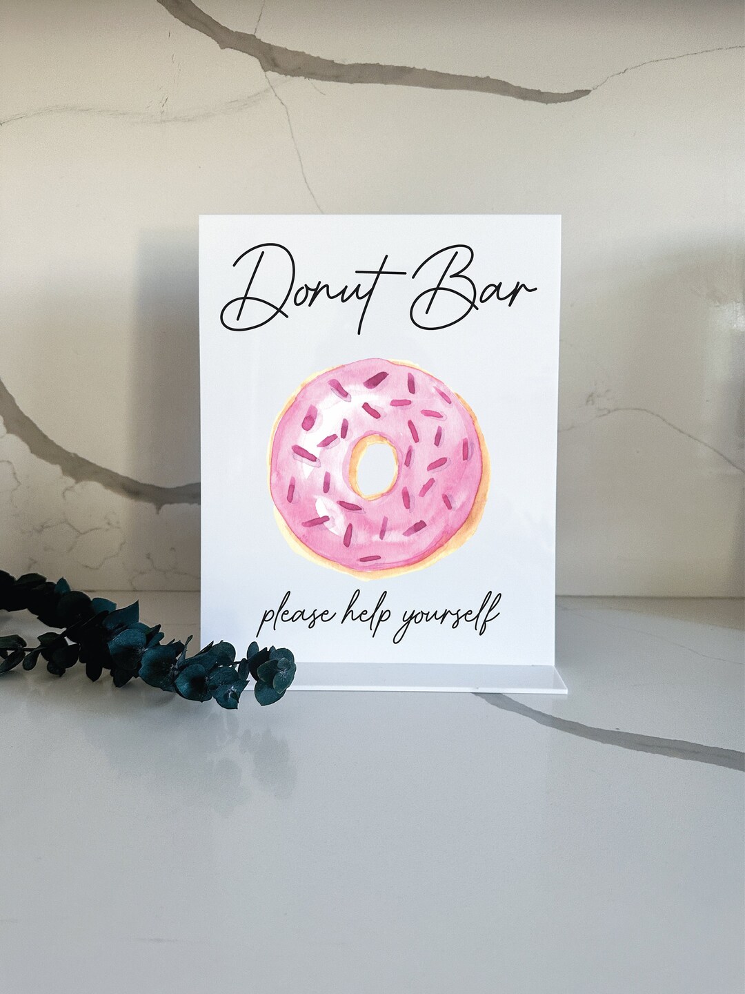 Donut Bar Acrylic Sign Donut Bar Sign Donut Bar Donut - Etsy