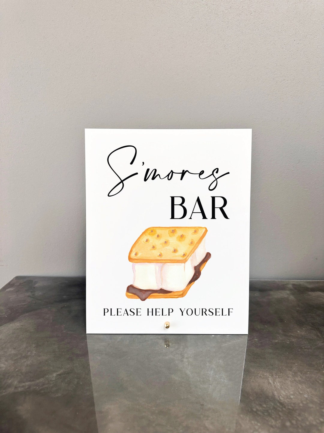 S'mores Bar Acrylic Sign | S'mores Bar Sign | S'mores Bar | S'mores ...